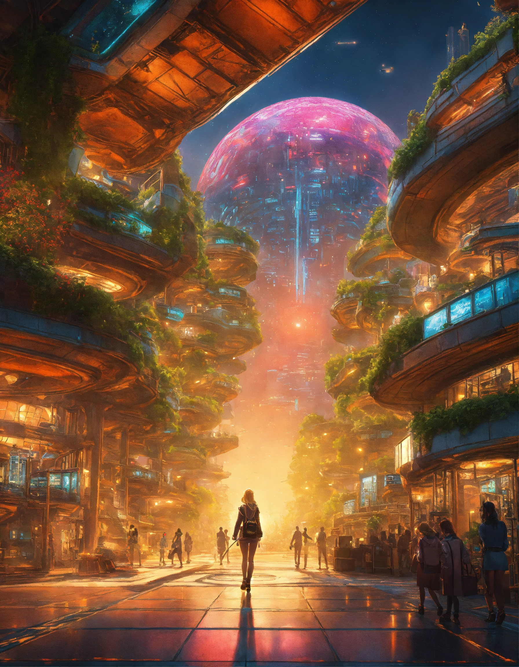 Lexica - Create a stunning futuristic scene set in a Futurepunk world ...