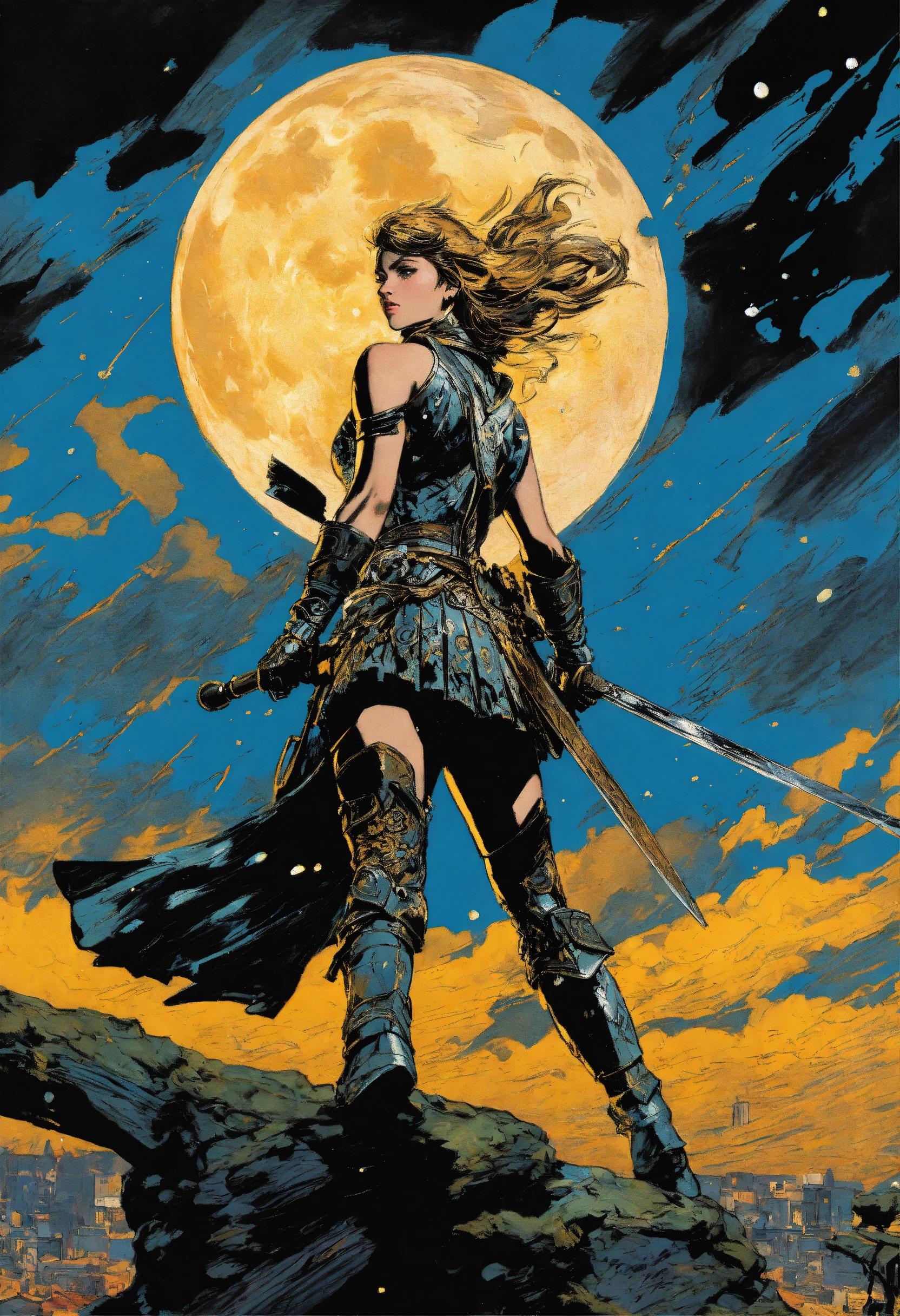 Lexica - 1960s impressionism, photo-realistic, fearless Valkyrie ...