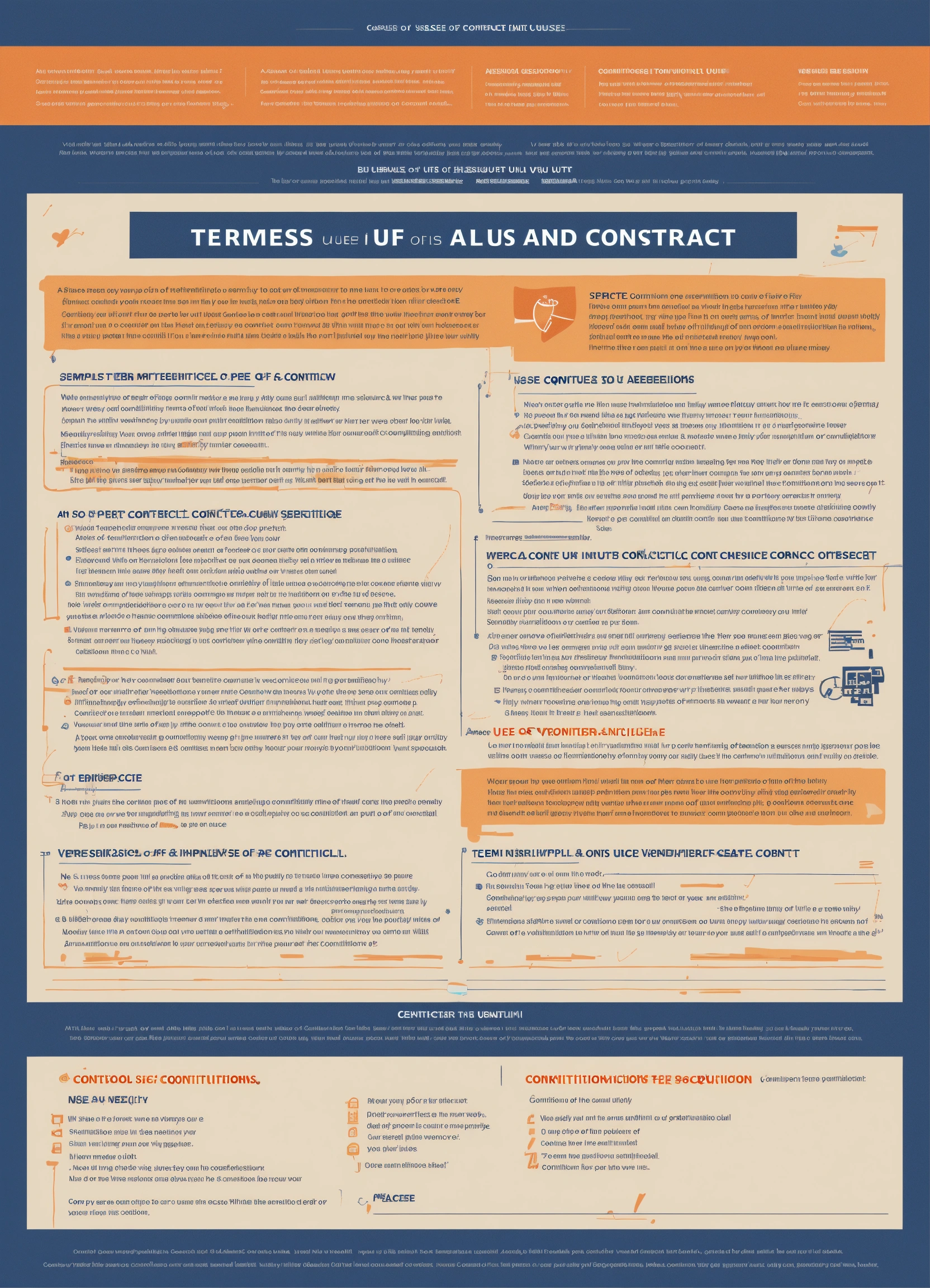 Lexica - An vector image to illustrate a terms of use and conditions ...