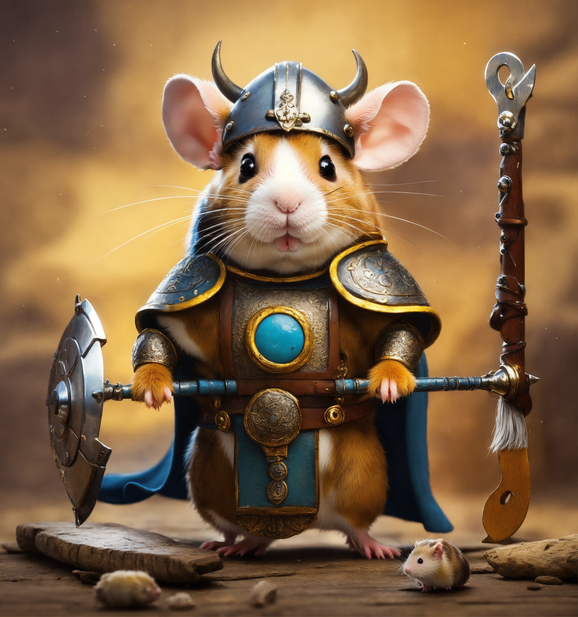 Lexica - Viking hamster dali style