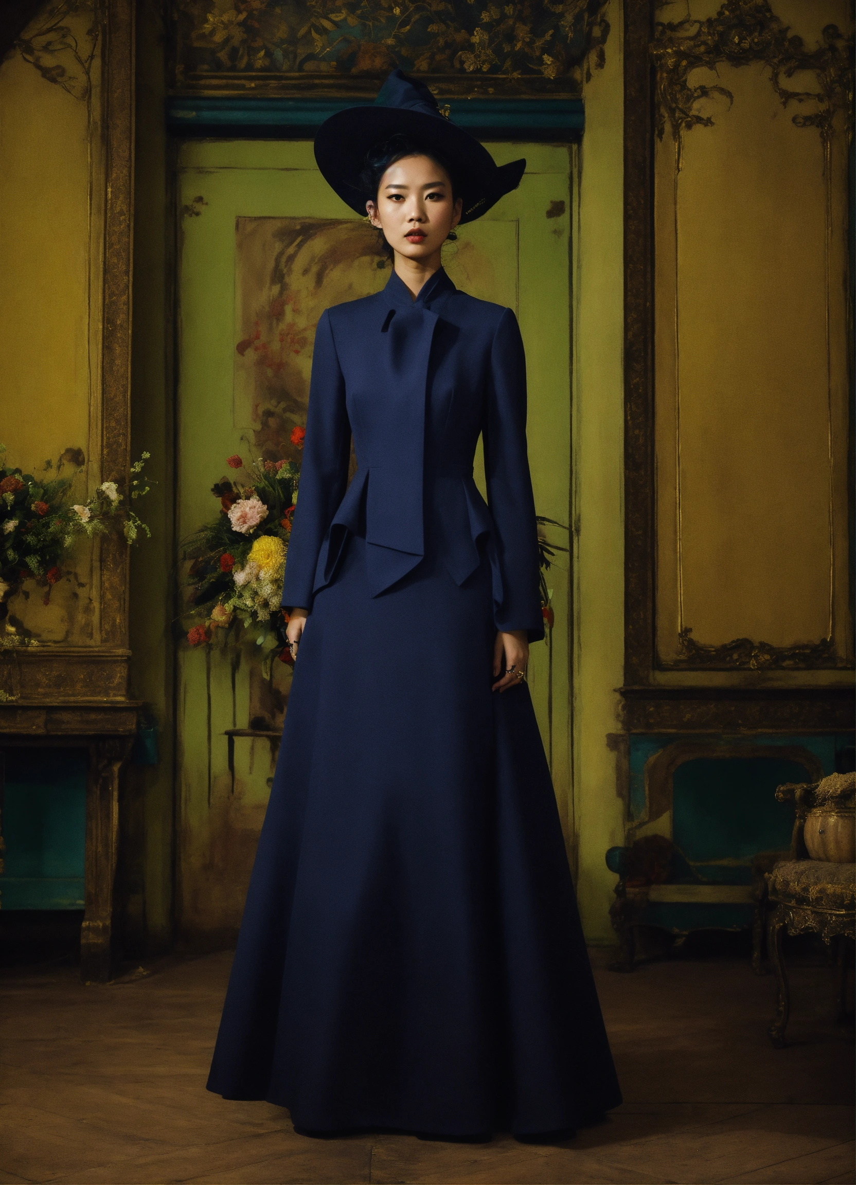 Lexica - A fashion show, vogue runway, asian fashion model catwalking ...