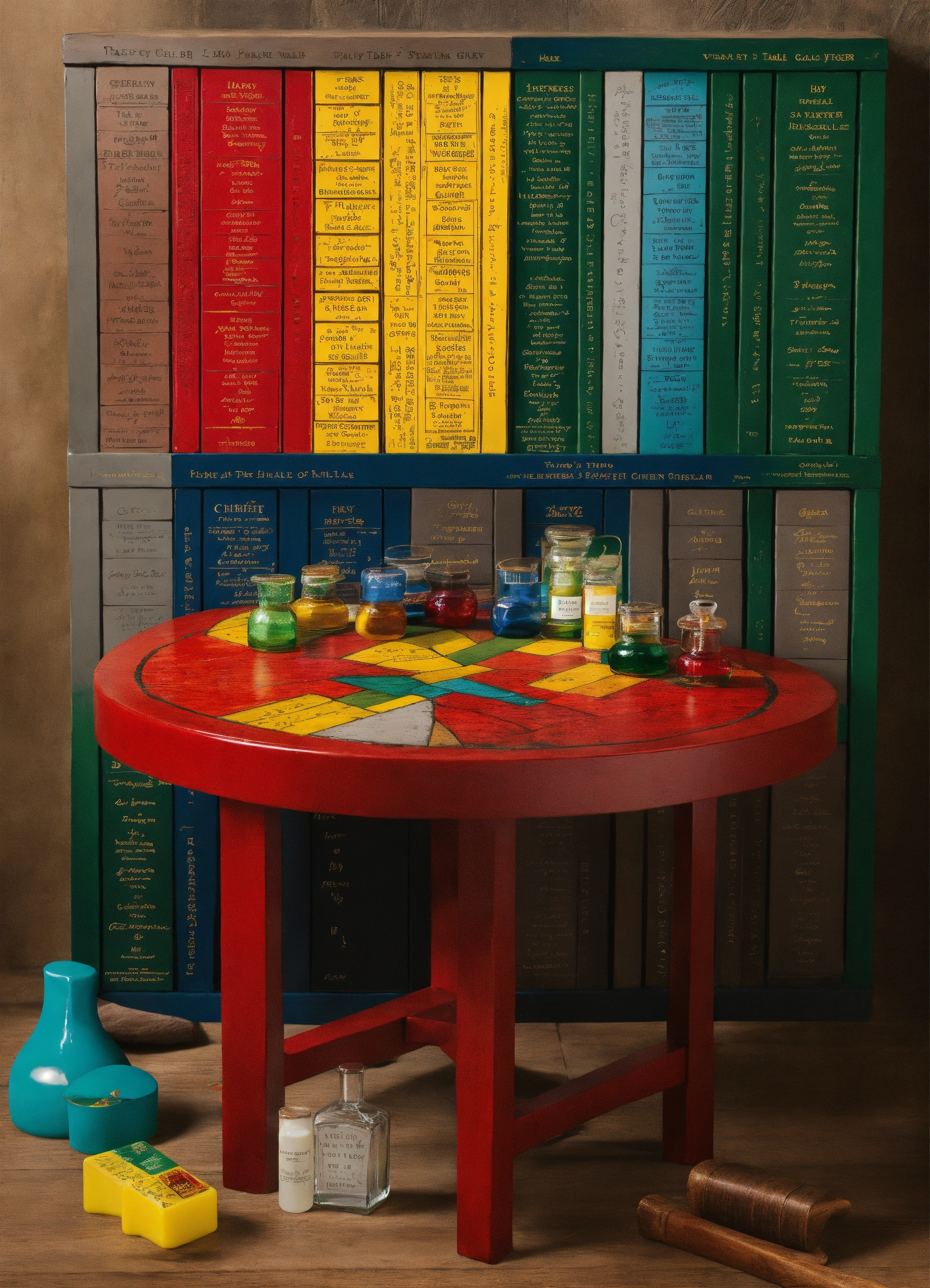 Lexica - Harry potter's table with 5 formulas color green, blue, red ...