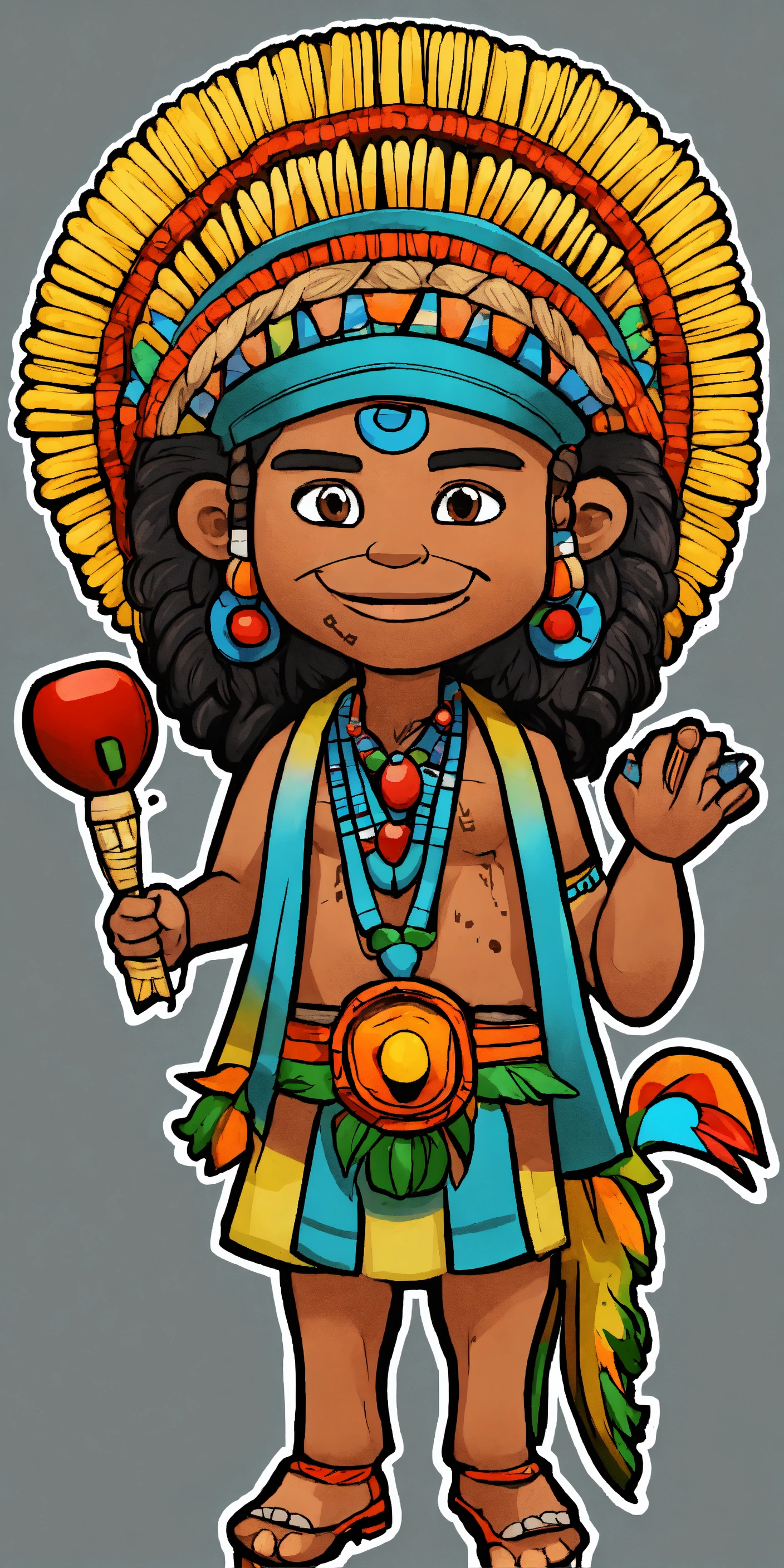Lexica - Taino, cartoon, sticker