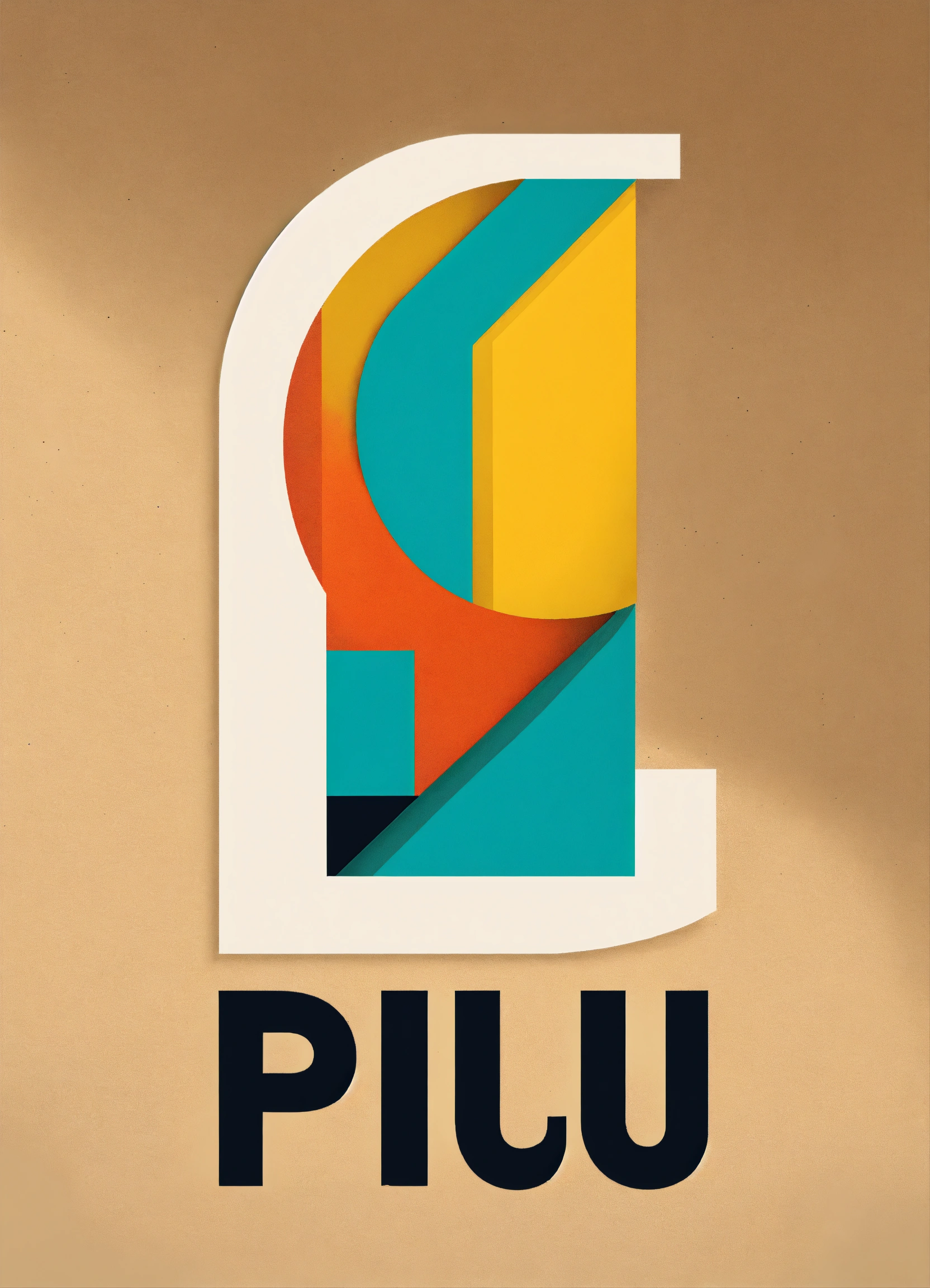 Lexica - Modernist logo of a brand name PIU that dedicates to the ...