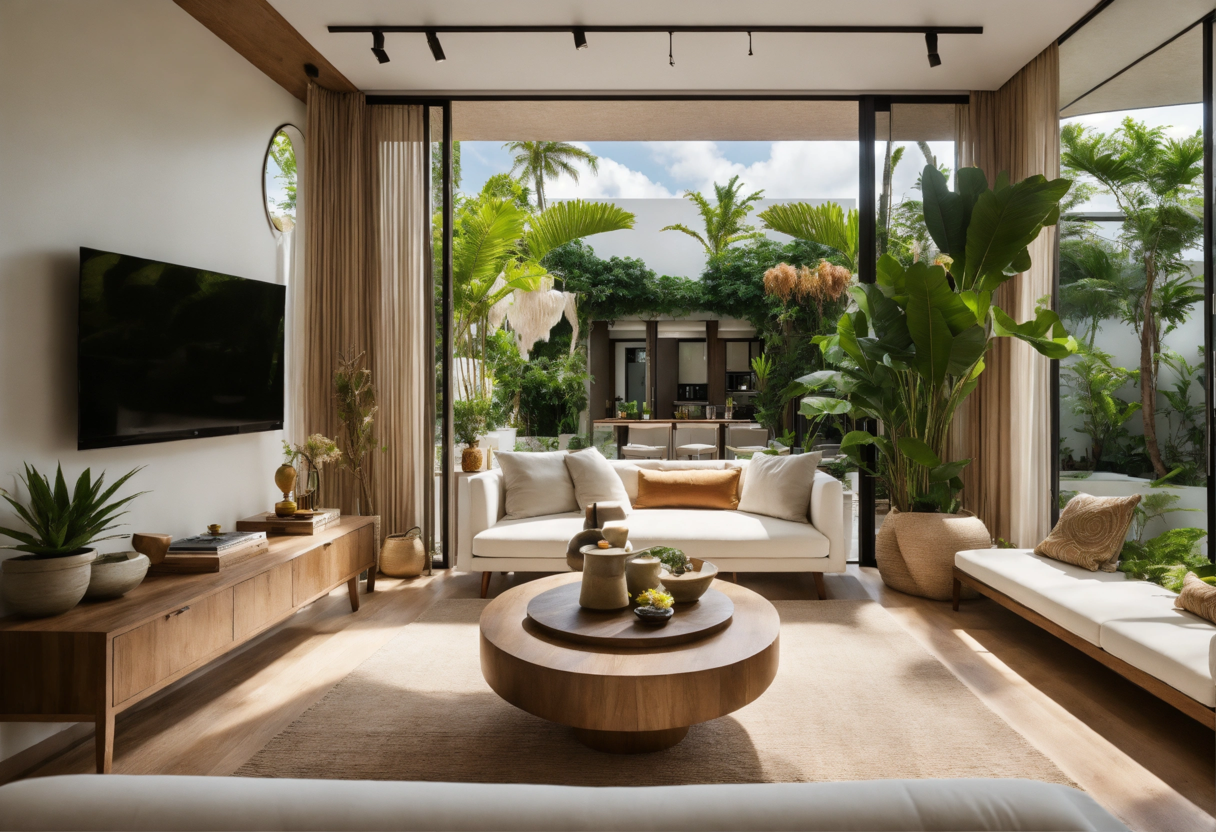 Lexica - Modern take on upscale bali inspired small condo white round ...