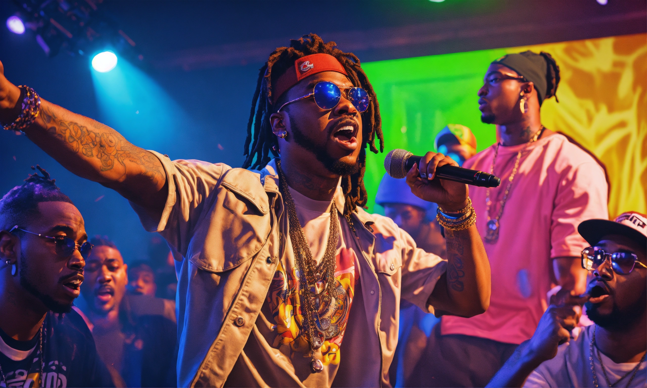 Lexica - Pop art, hyperrealist portrait of battle rapper "Geechi Gotti ...