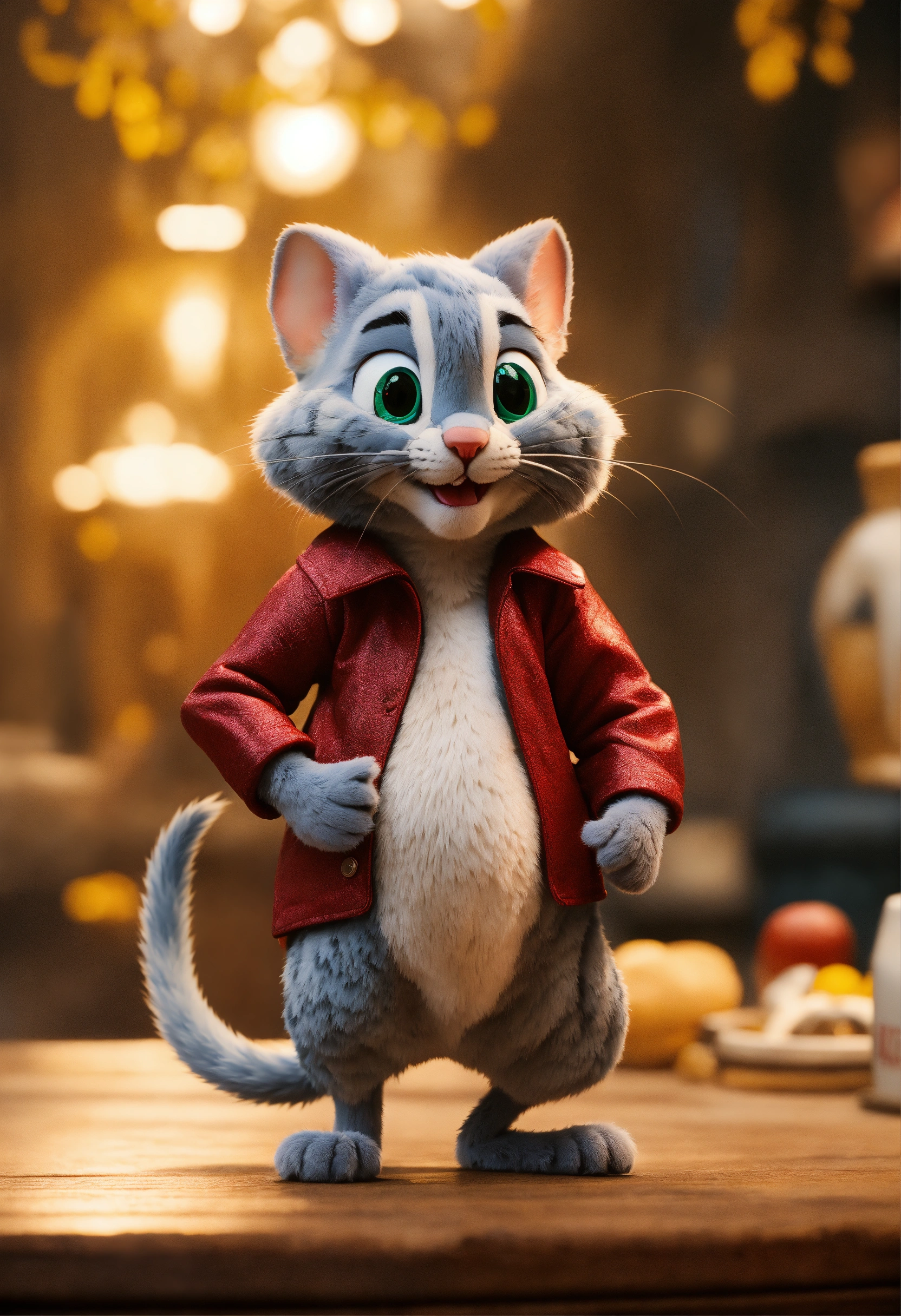 Lexica - Tom and Jerry, portrait, best quality, full body portrait, real picture, intricate ...