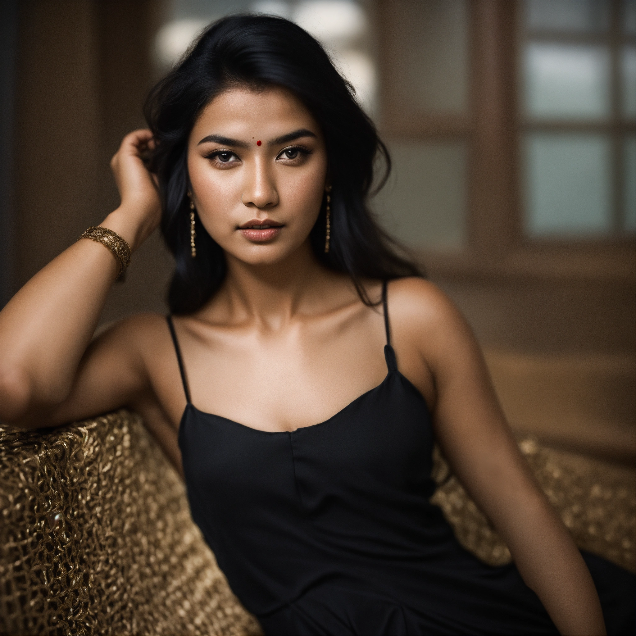 Lexica - Create a photograph of a beautiful woman of mixed indian and ...