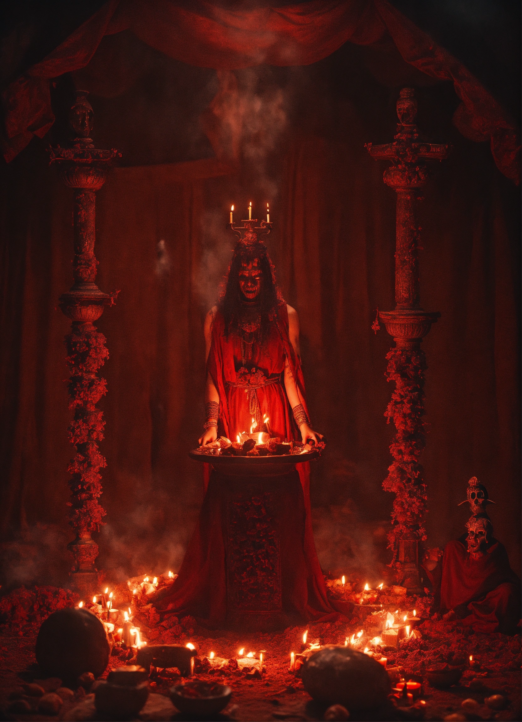 Lexica - A person performing forbidden rites to summon the devil ...