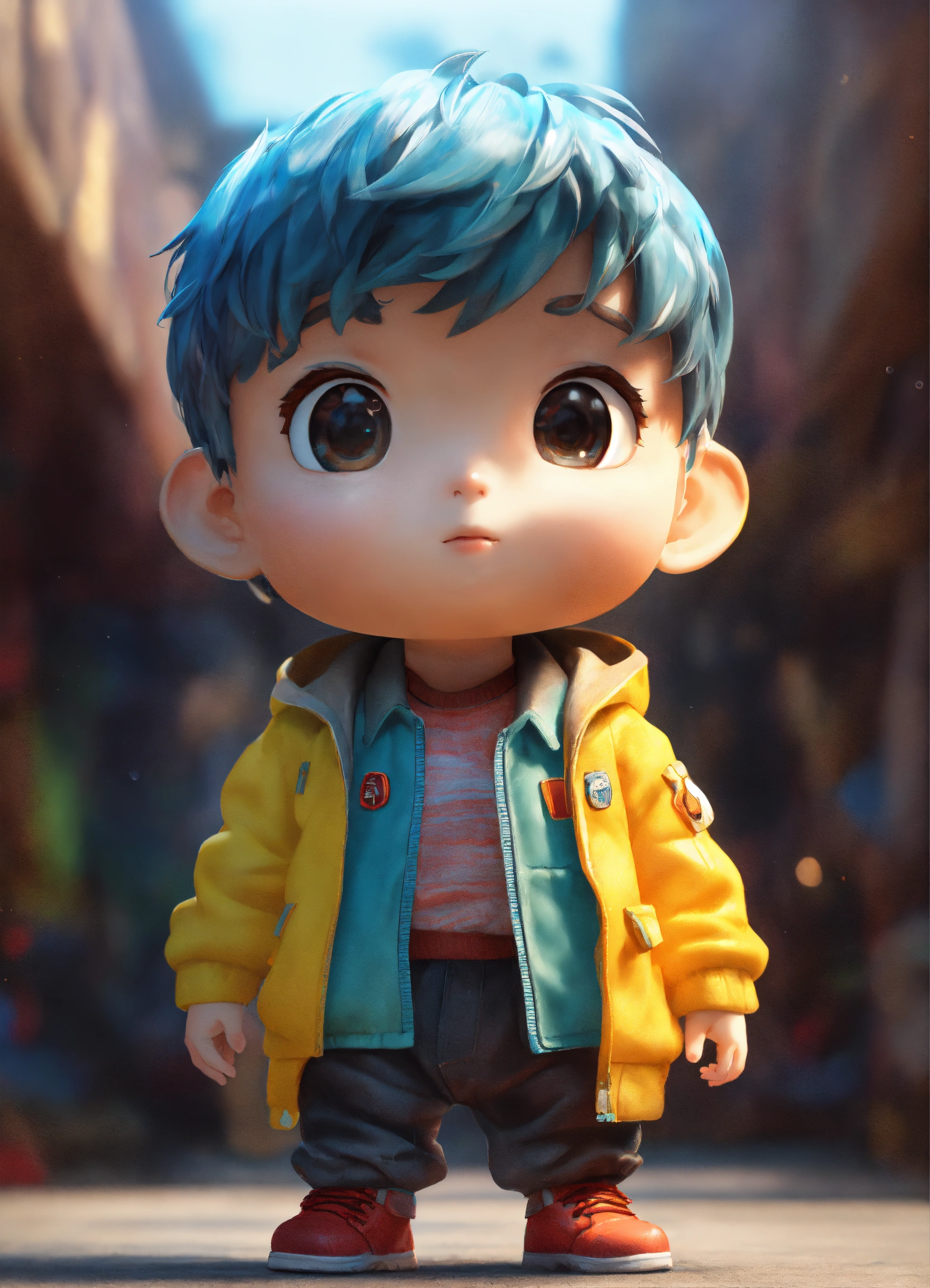 Lexica - 4d photographic image of full body image of a cute little ...