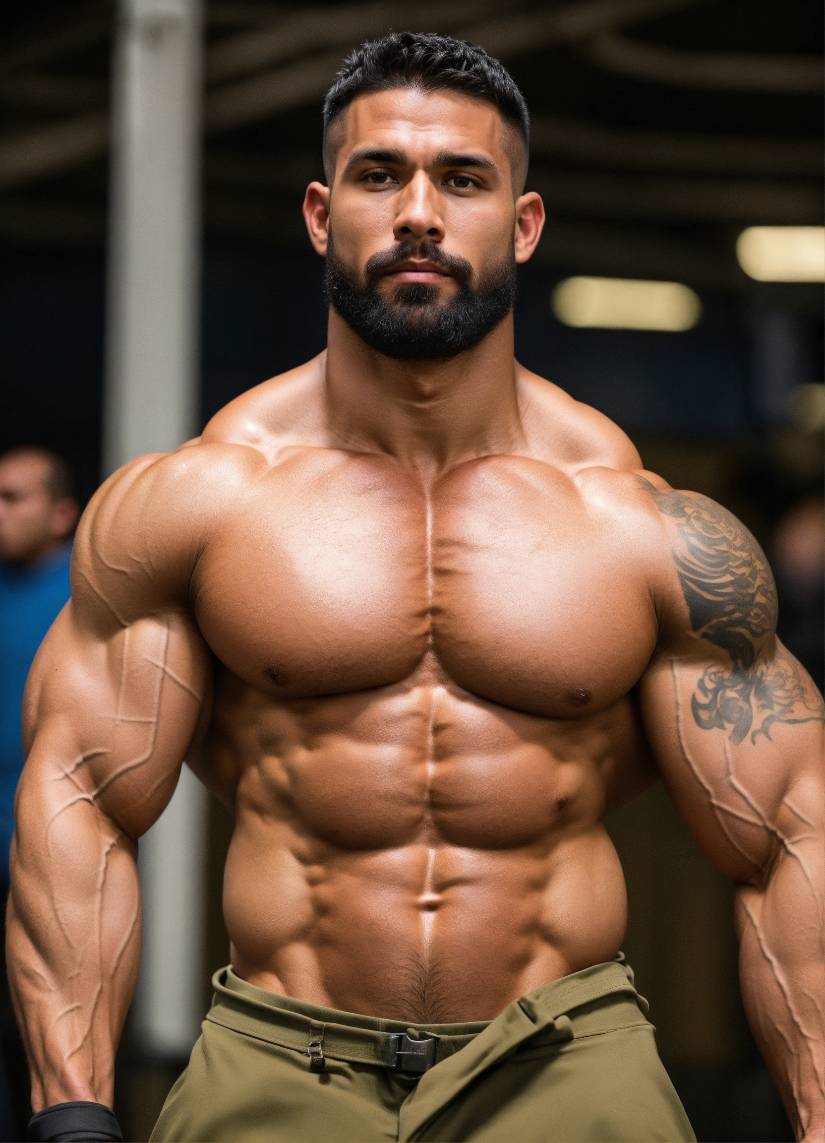 Lexica - 30-year-old Costa Rican man with big muscles, big bodybuilder ...