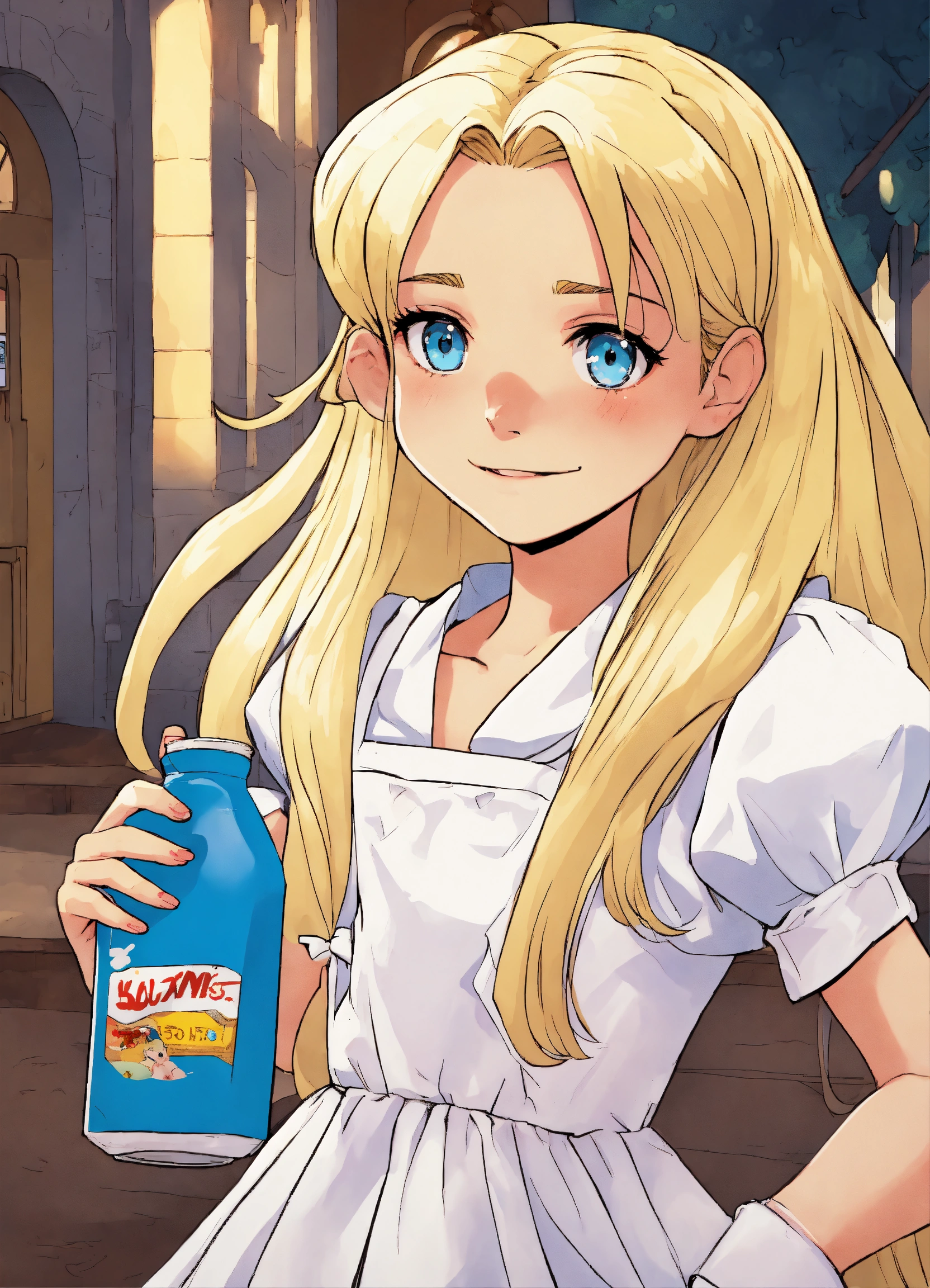 Lexica - In a cartoon anime comic book style, a smug 12 year old girl ...