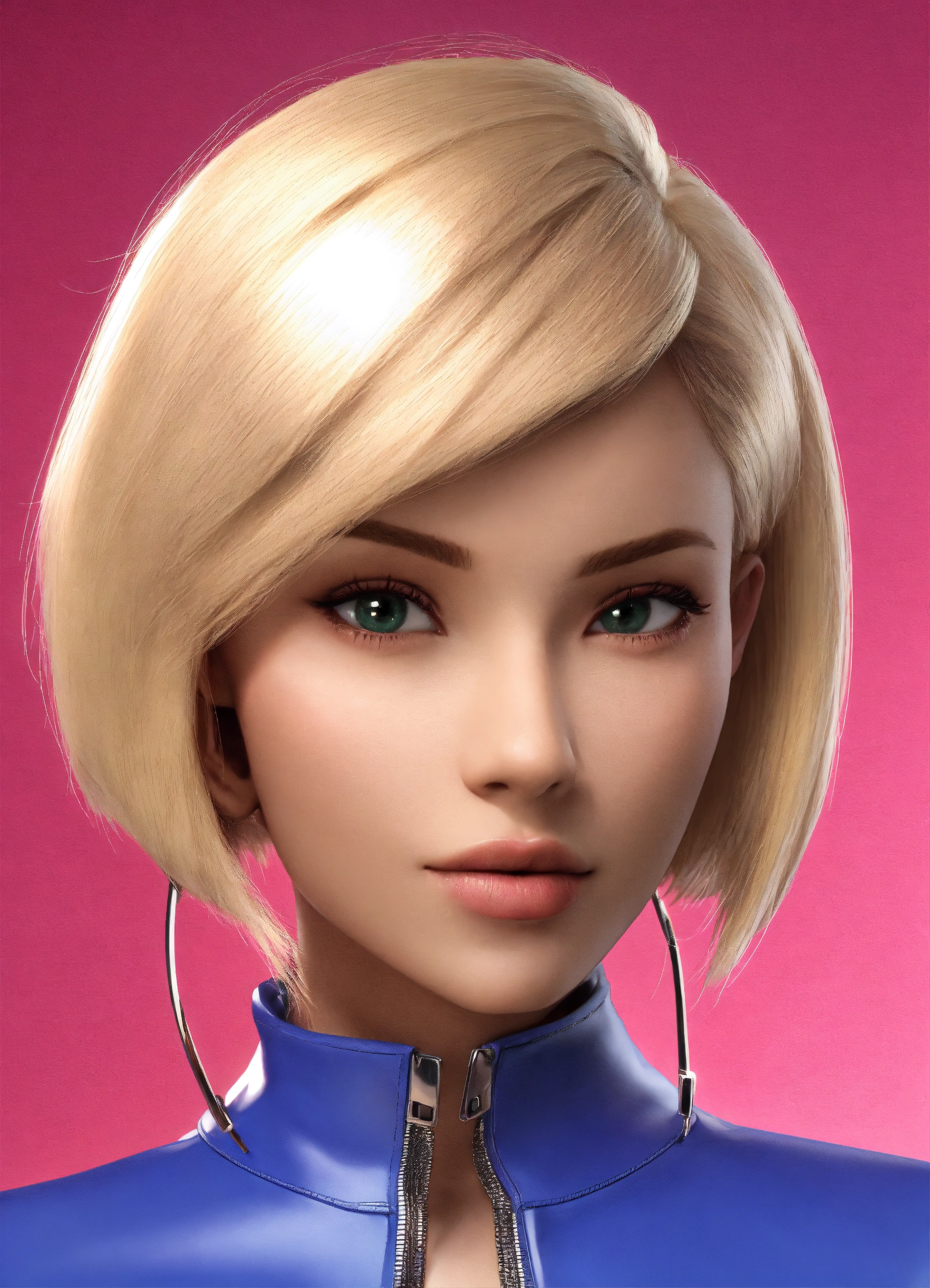 Lexica - Rnb cartoon blonde short hair 3d woman