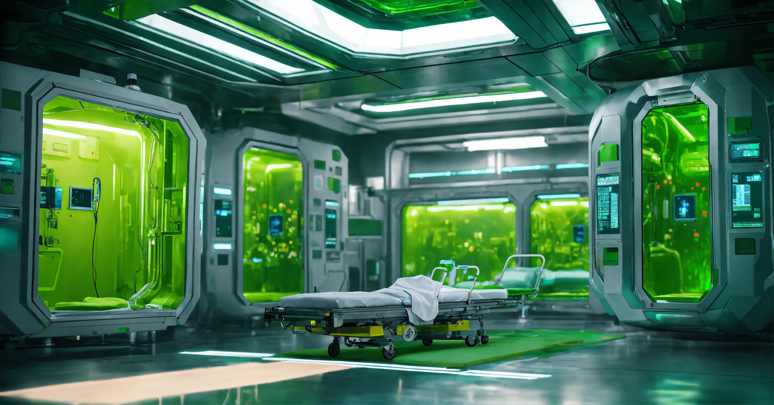 Lexica - A realistic photo of an advanced medical facility, with ...