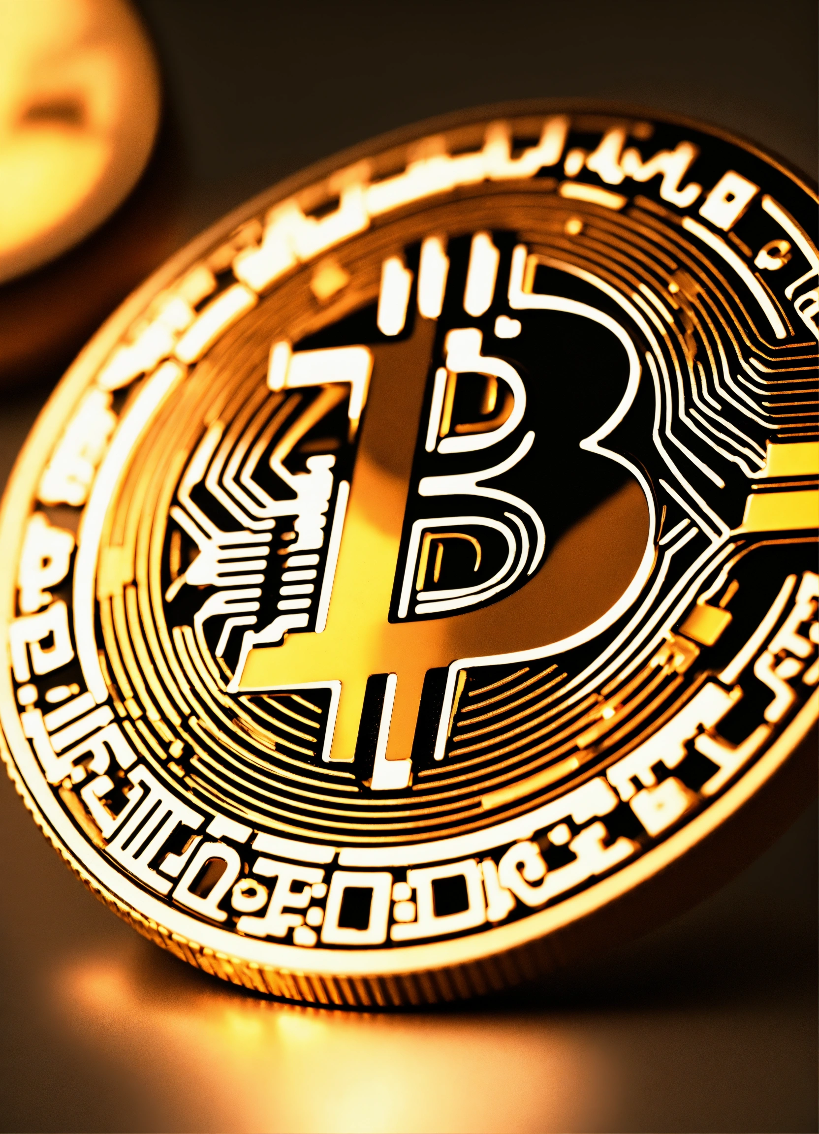 Lexica - Bitcoin logo, anodized titanium, real picture, intricate ...