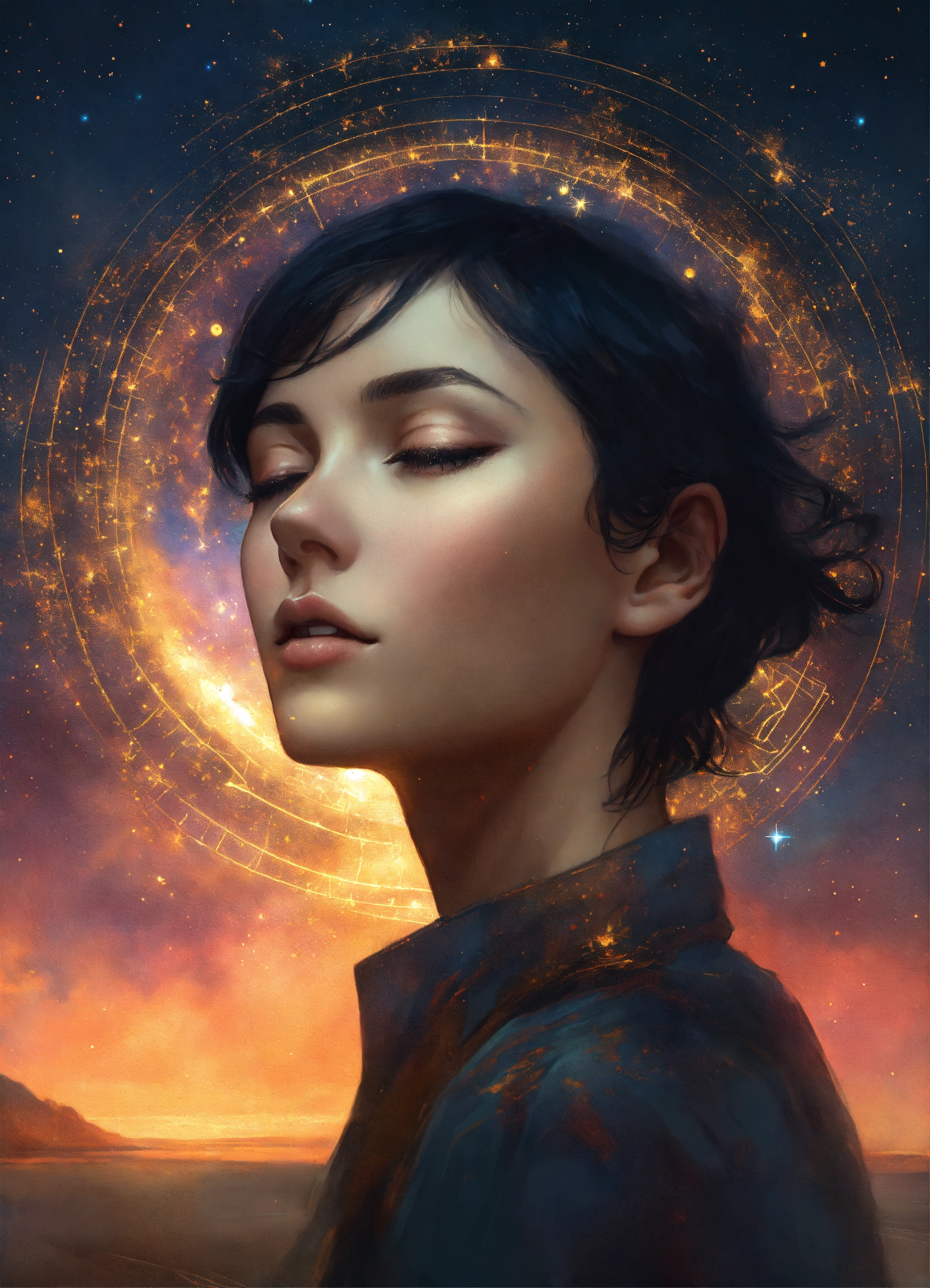 Lexica - The eye looks across a universe full of stars, galaxies and ...