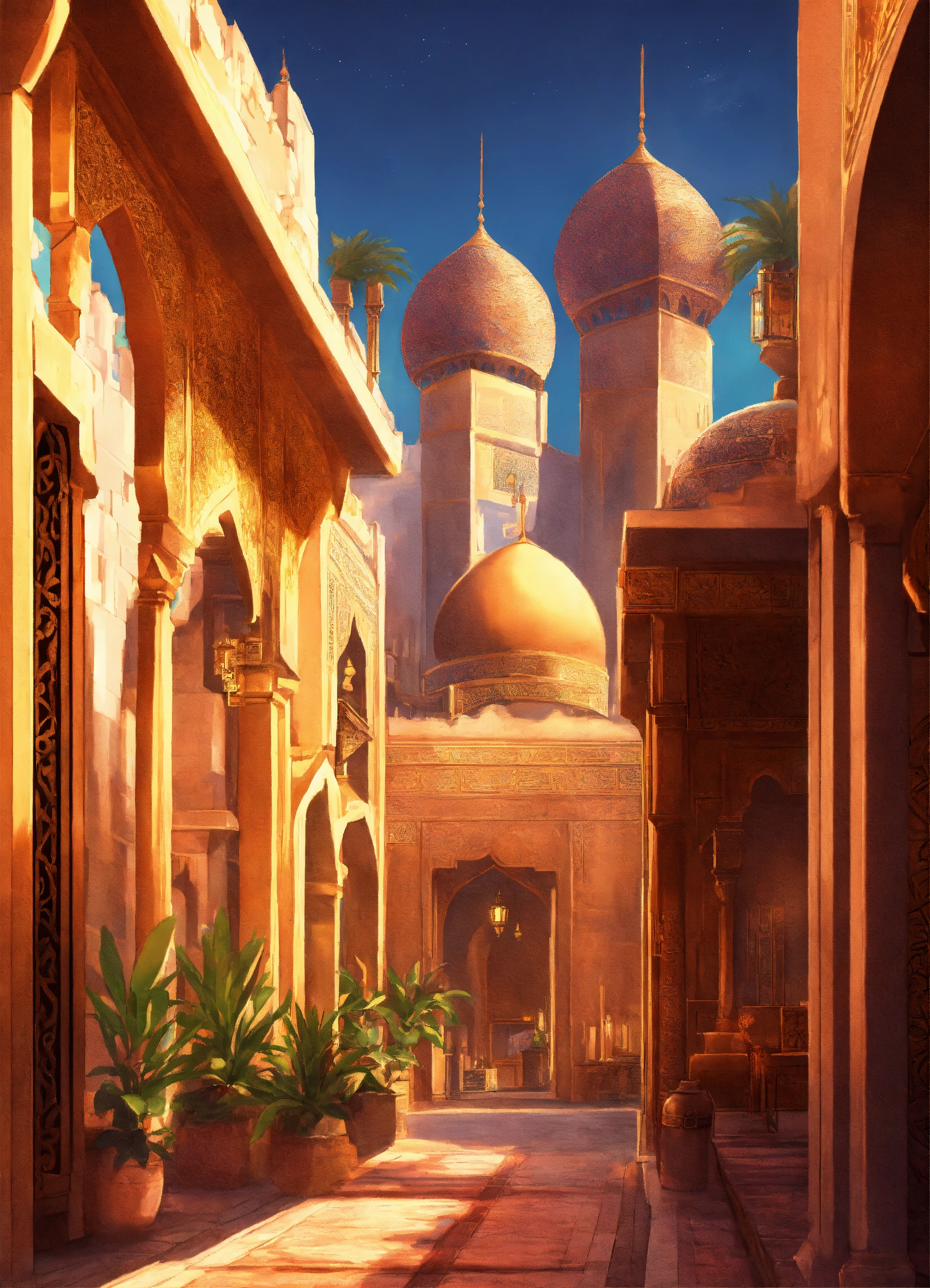 Lexica - Arabian city , anime style, fun, bad room