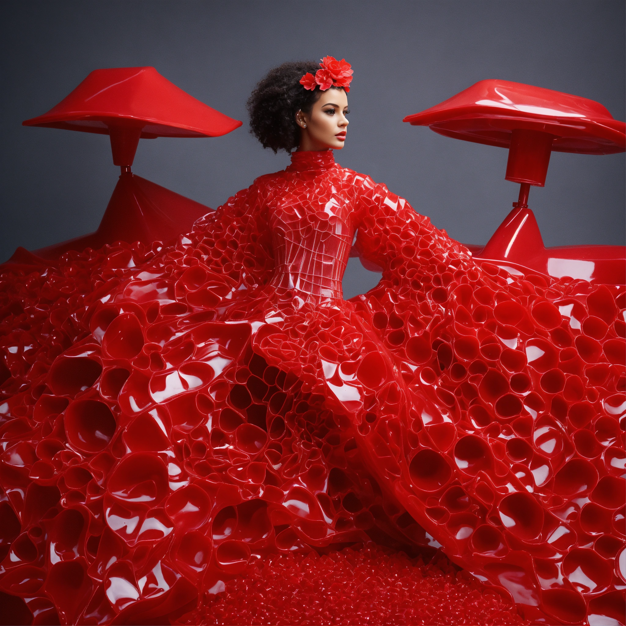 Lexica - Woman Made of Plastic, Outfit Made of Smooth Plastic