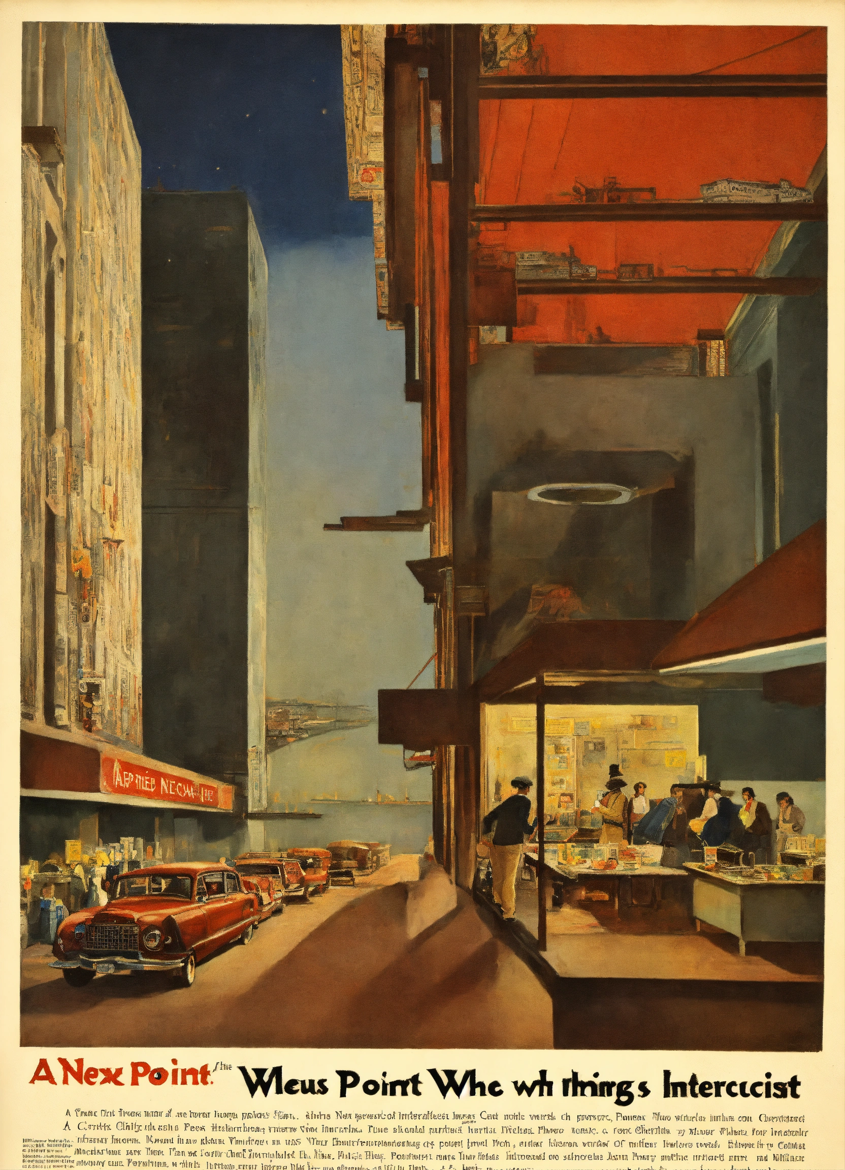 Lexica - A nexus point where many things intersect, vintage painted ...