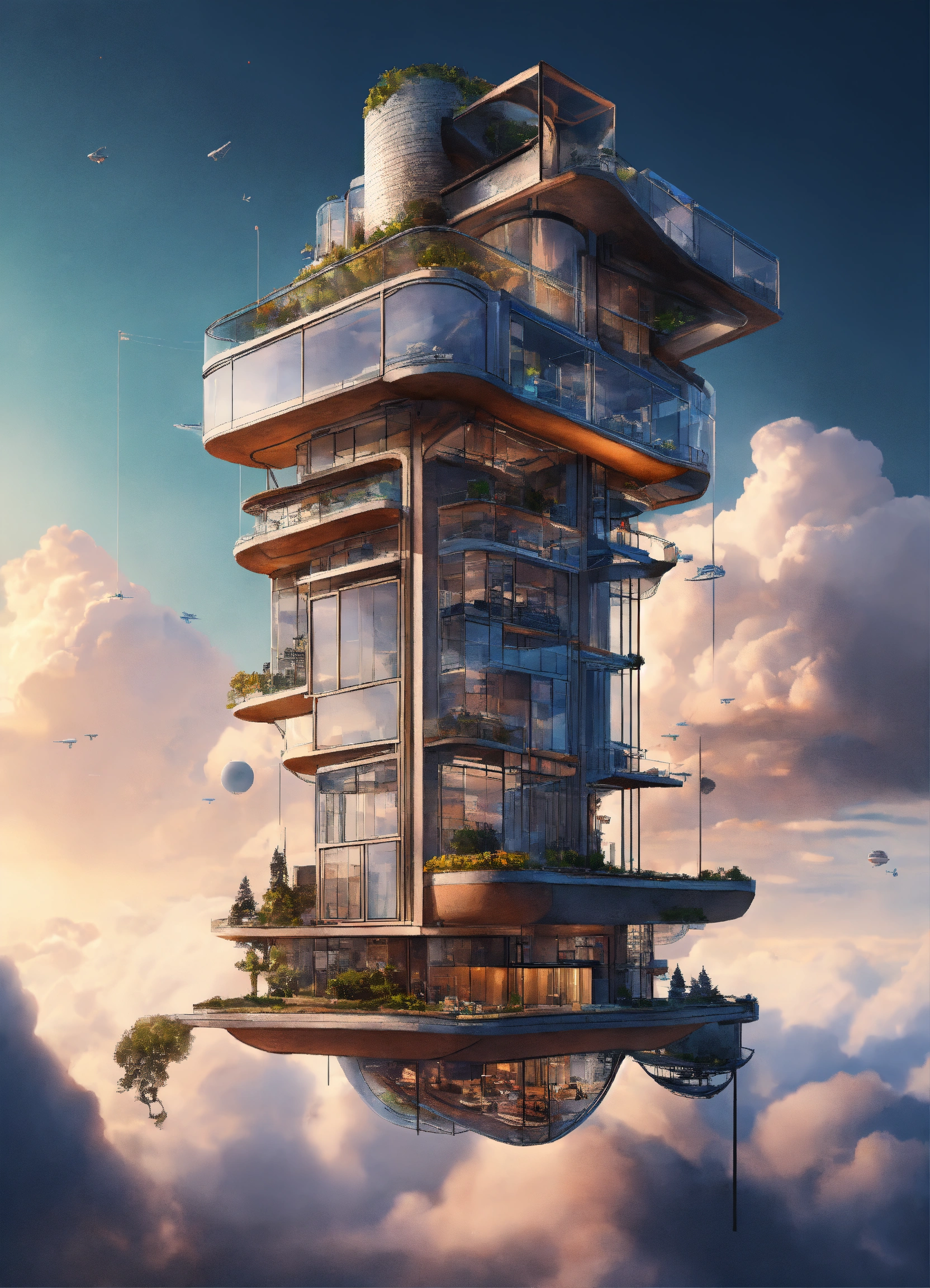 Lexica - New tiny flying apartment 2d blueprint, draw, modern ...