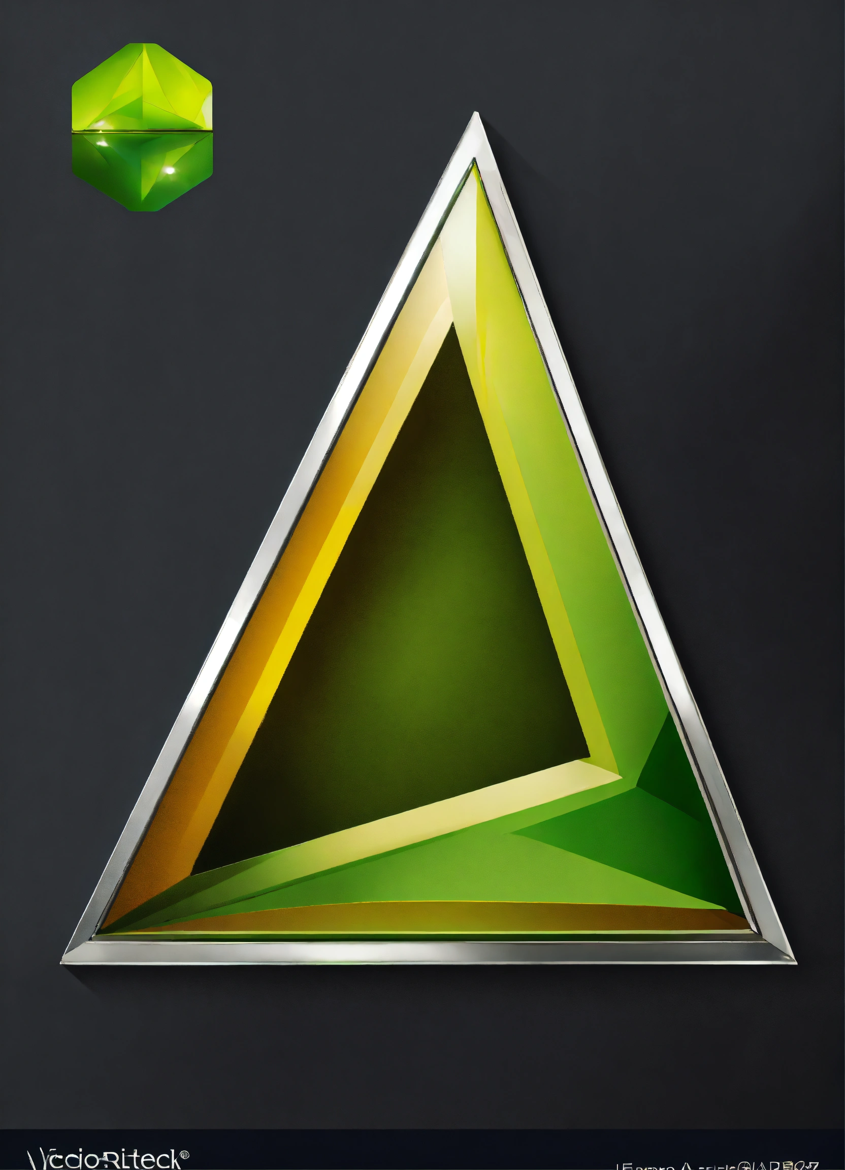 Lexica - Icono enmarcado en un triangulo equilatero invertido, logo que ...