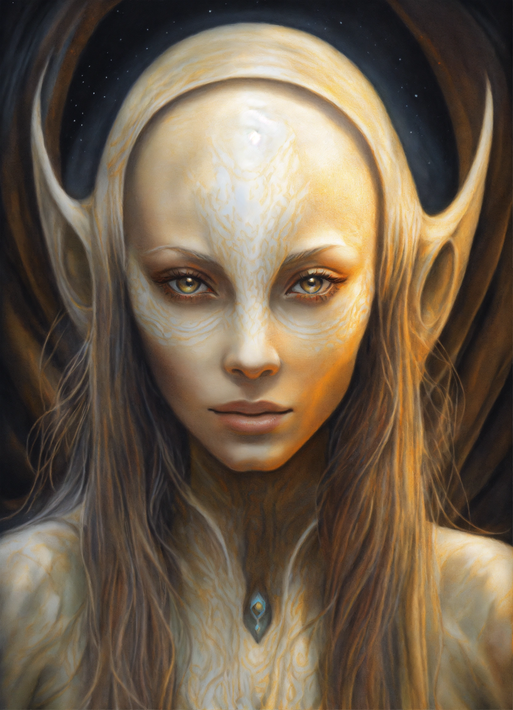 Lexica - Realistic colored pencil drawing of portrait of a beautiful ...