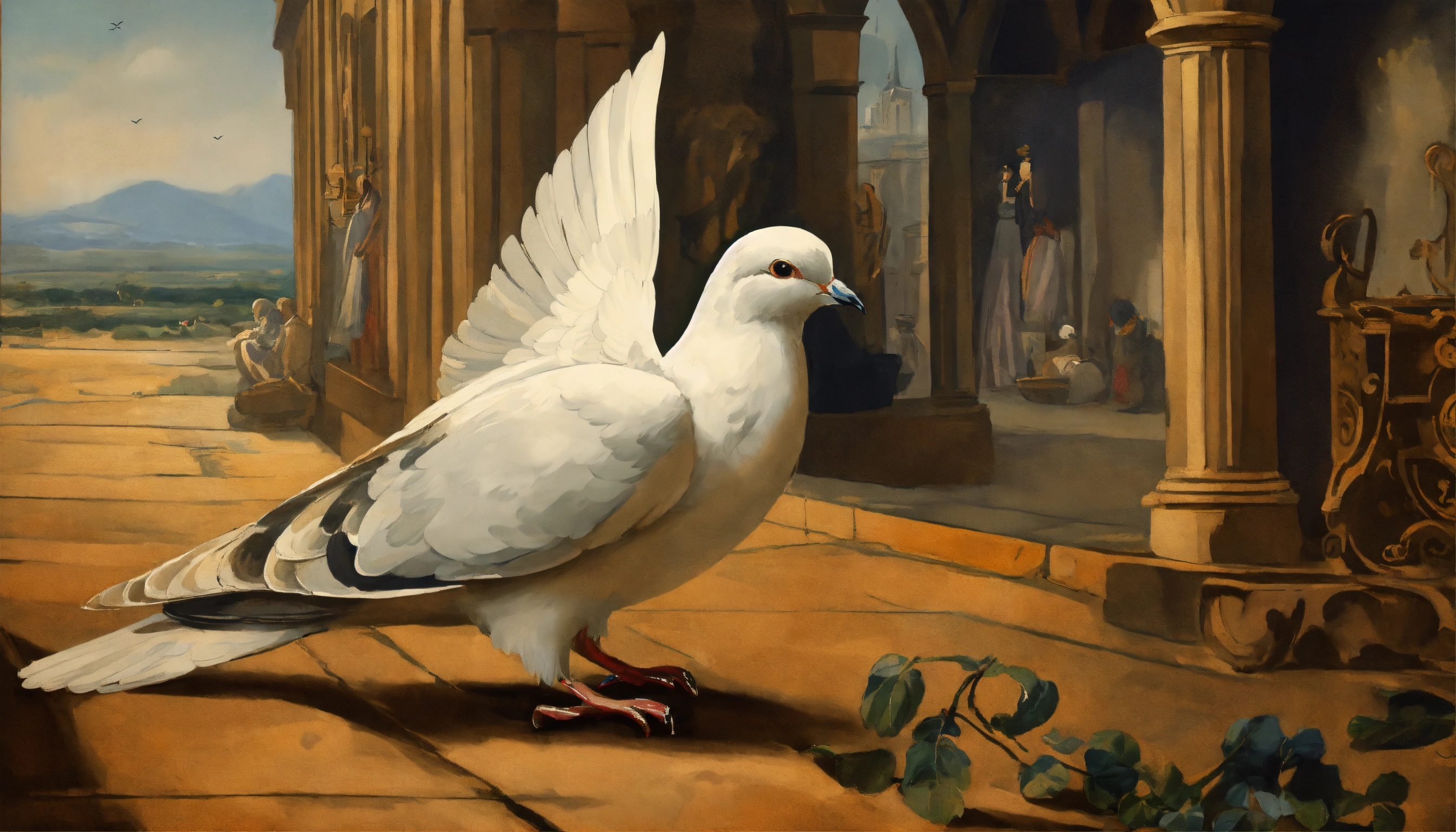 Lexica - Produce images of Gothic painting like Picasso of a Dove ...