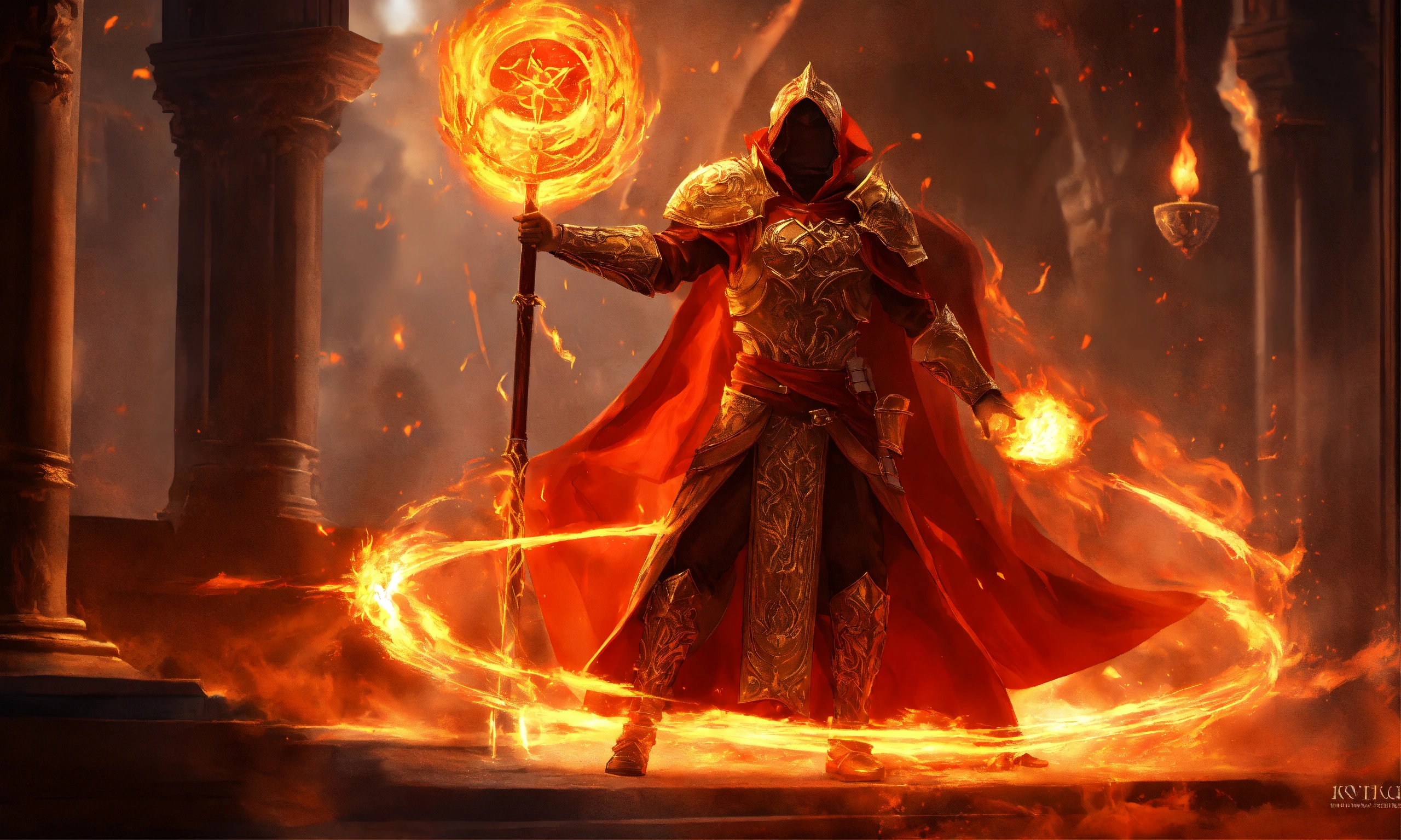 Lexica - Fire shield, shield made of flames, magical shield, magical ...