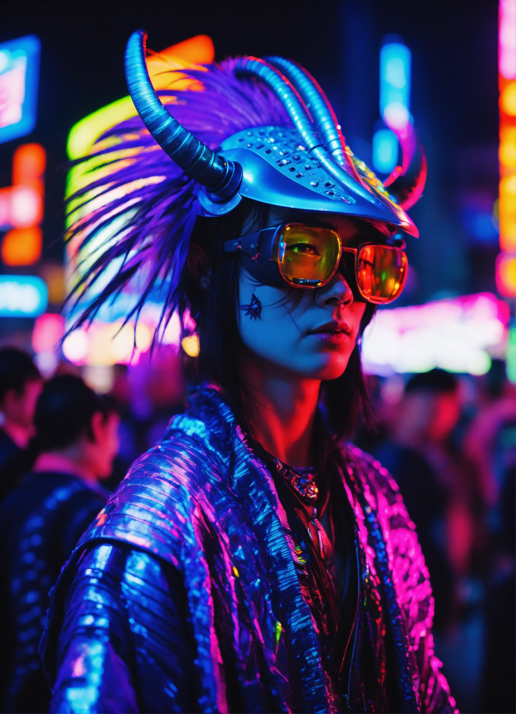 Lexica - Photorealistic 3D portrait Samurai Alien in Colorado Festival ...