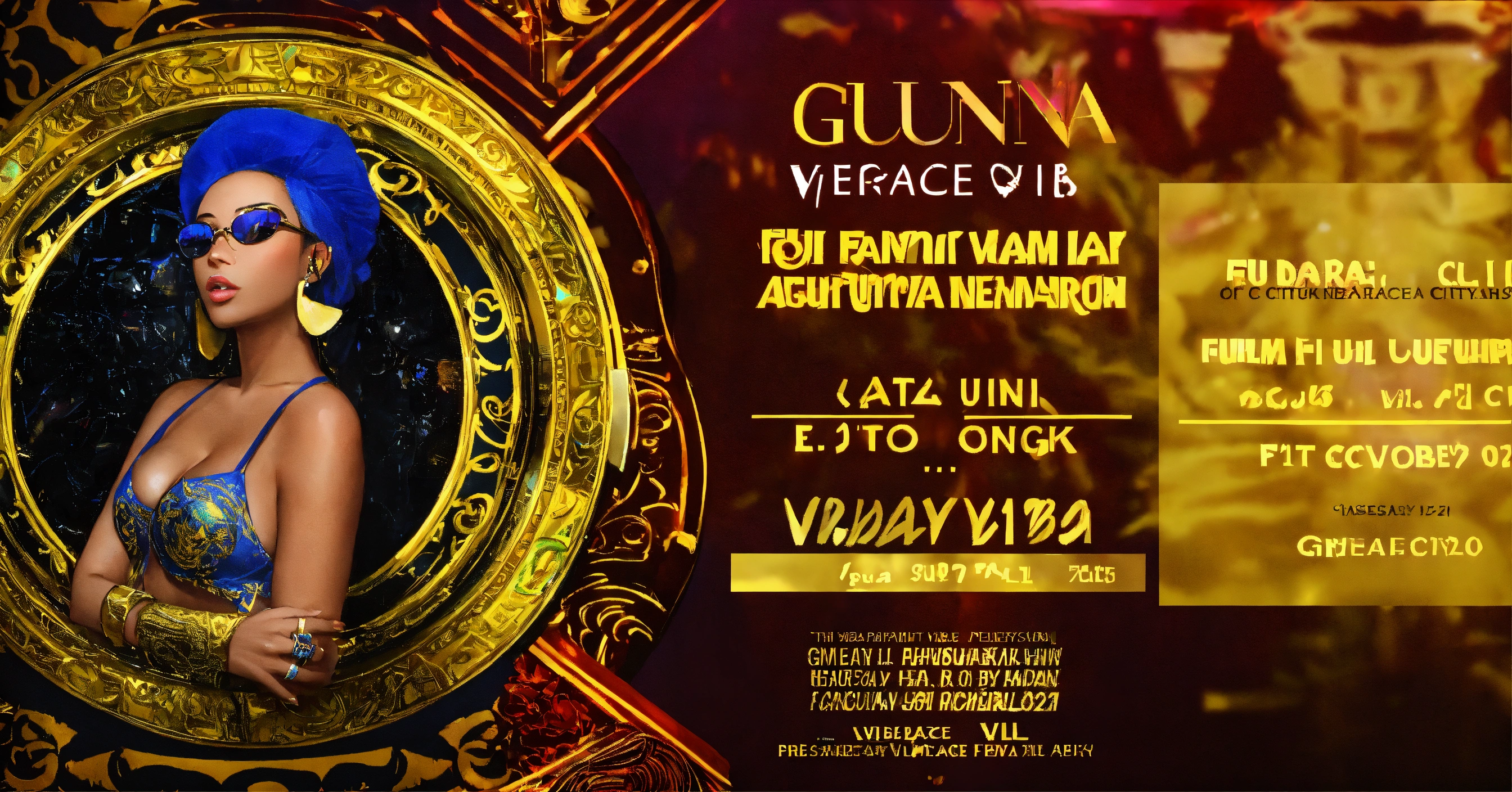 Lexica - Gunna fukumean. Title of the party Versace Vibe. Date Saturday 21 October. City Cluj ...