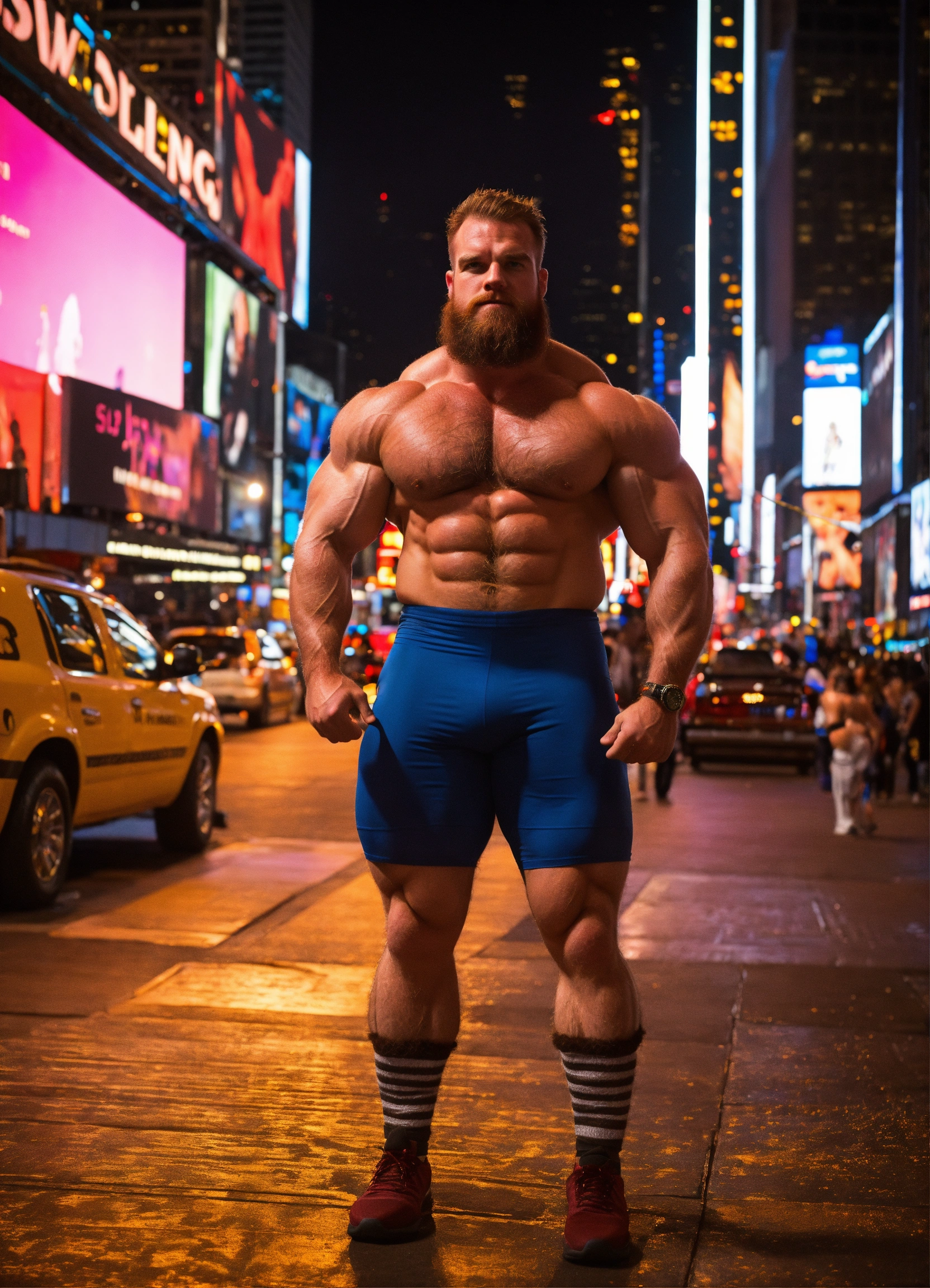 Lexica - 30-year-old hairy Scottish man with big muscles, big ...