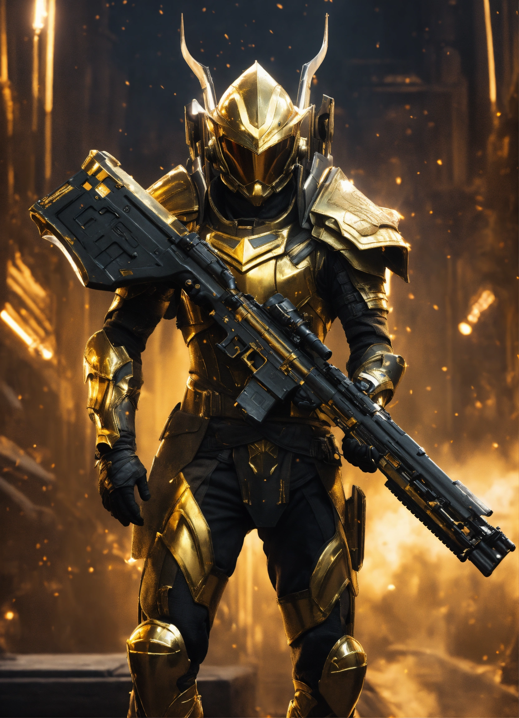 Lexica - High elf sci fi soldier wearing heavy sci fi elven armor ...