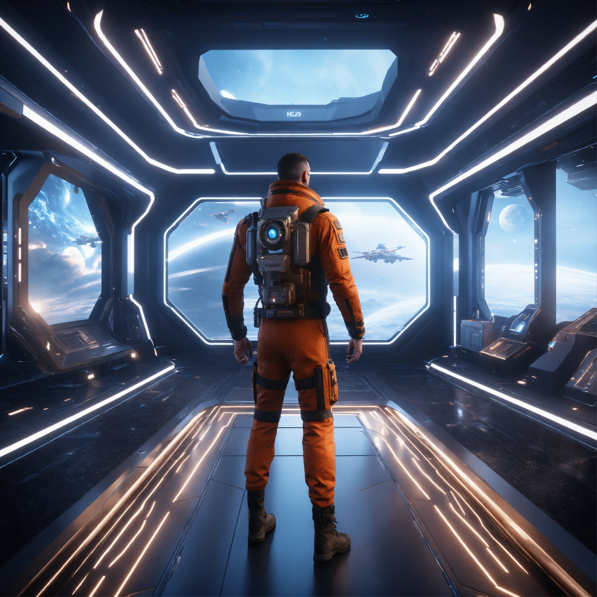 Lexica - 40 year old masculine man with trim beard boarding a luxurious ...