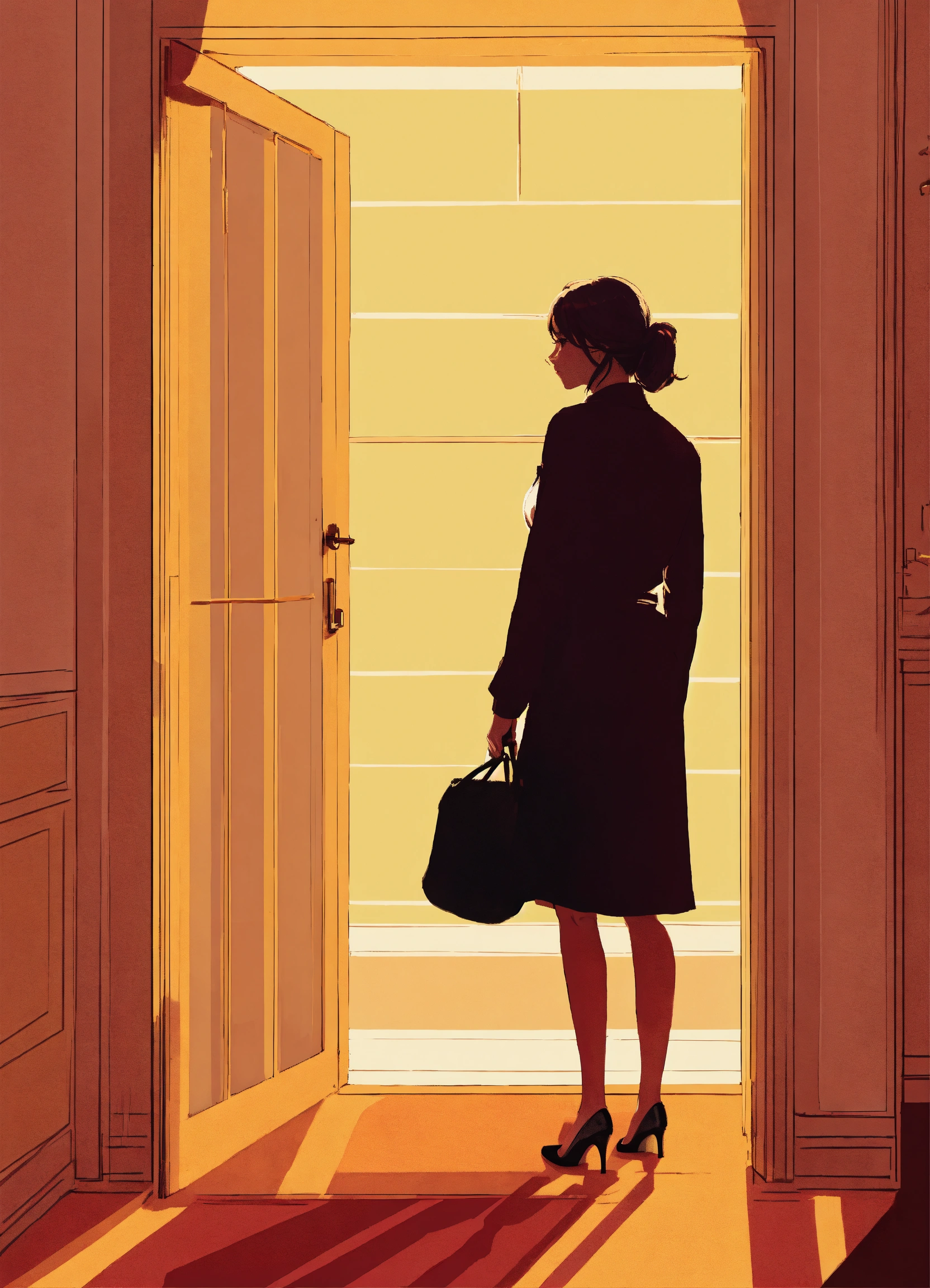 Lexica - Illustration, woman, guilty, shadow