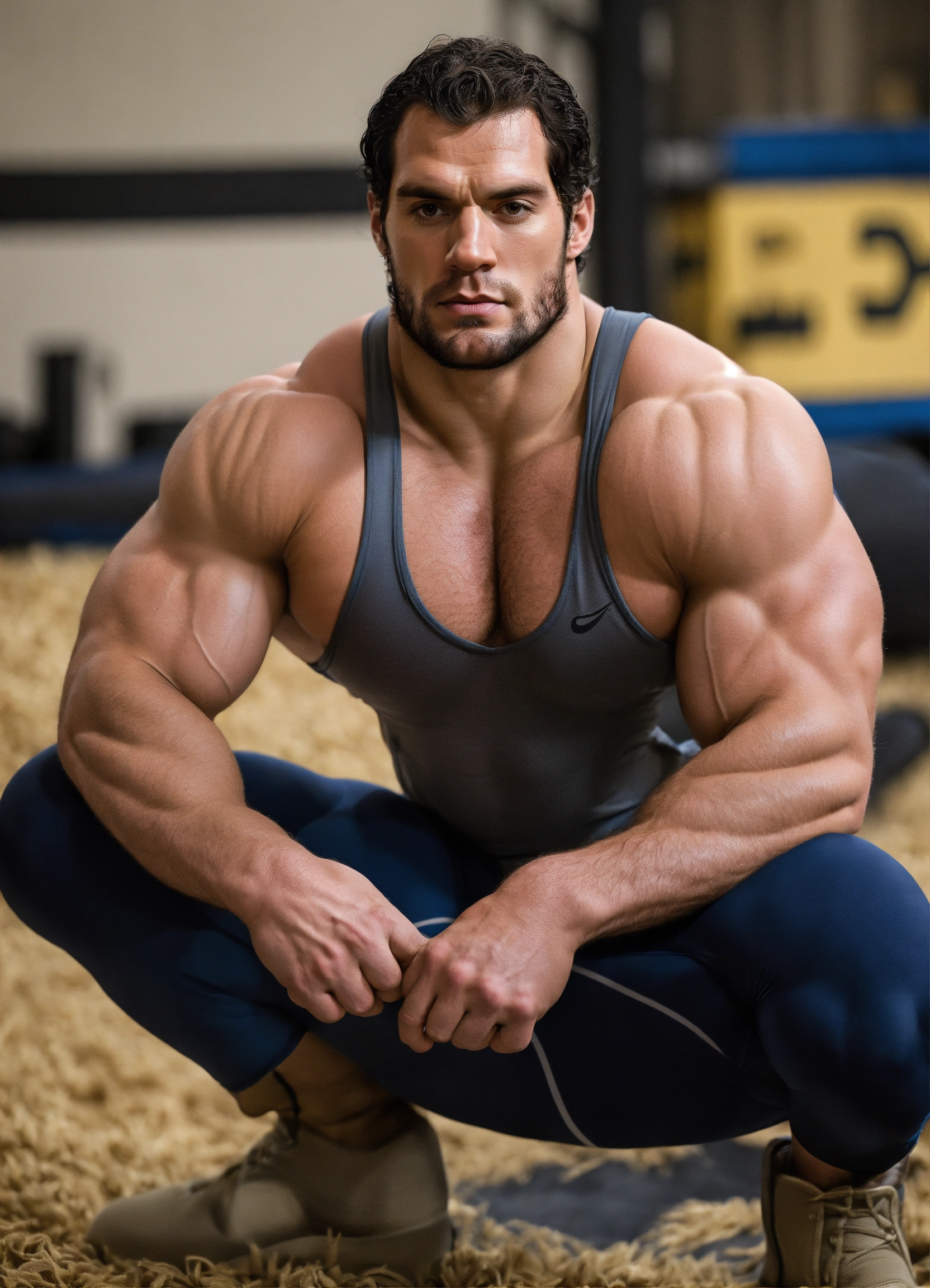 Lexica - 30-year-old wrestler with big muscles, bodybuilder, Henry ...