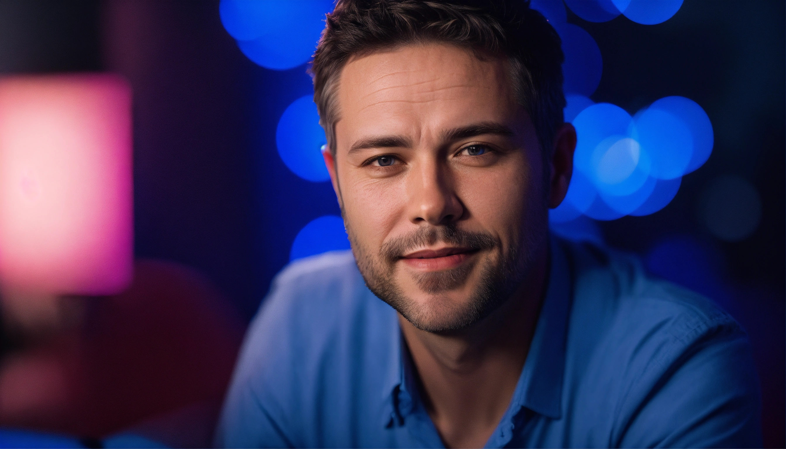 Lexica - Perfect photo portrait, bust shot, of a 43 yo white man, with ...