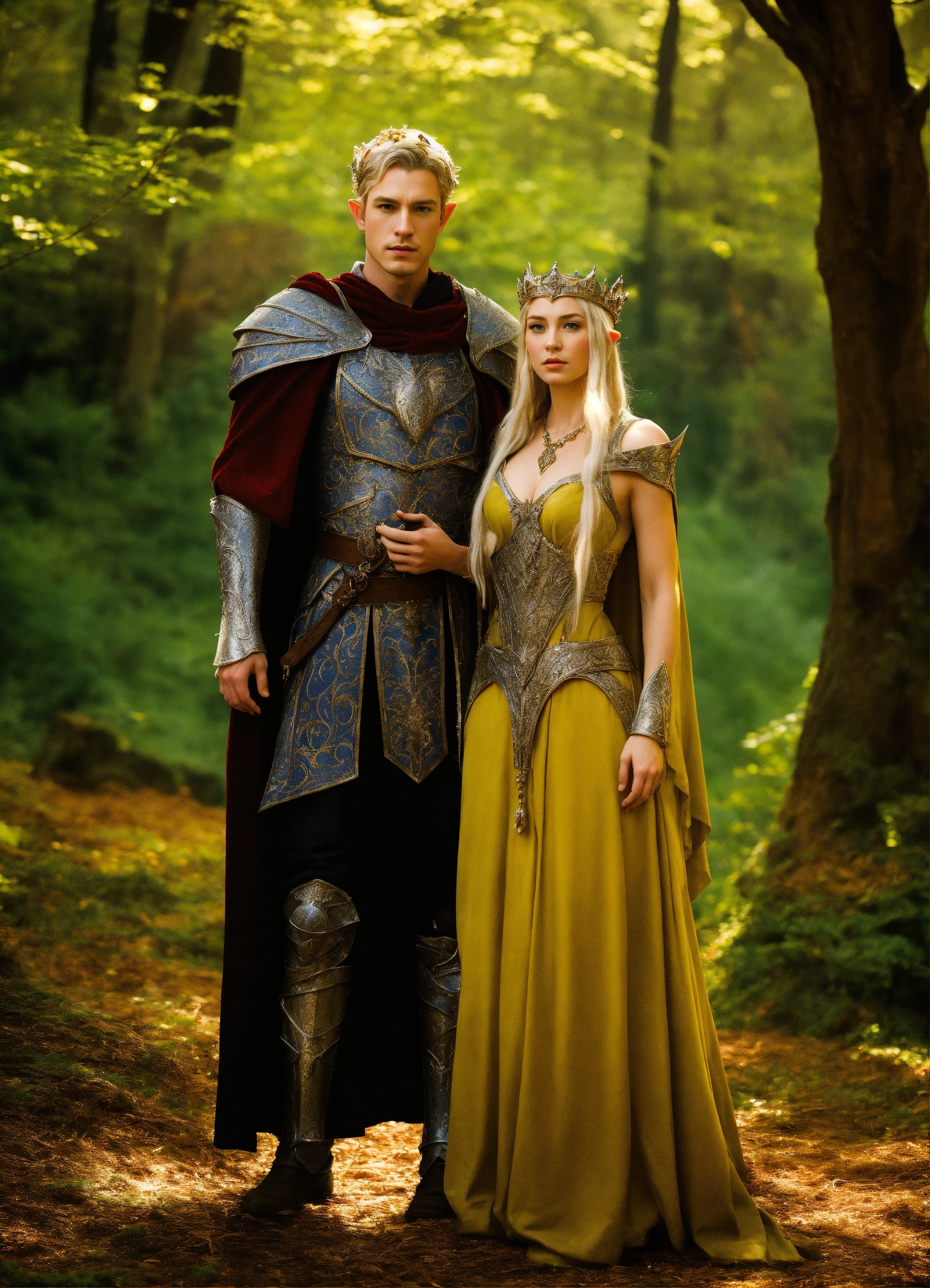 Lexica - Elven King and Queen, Medieval fantasy.