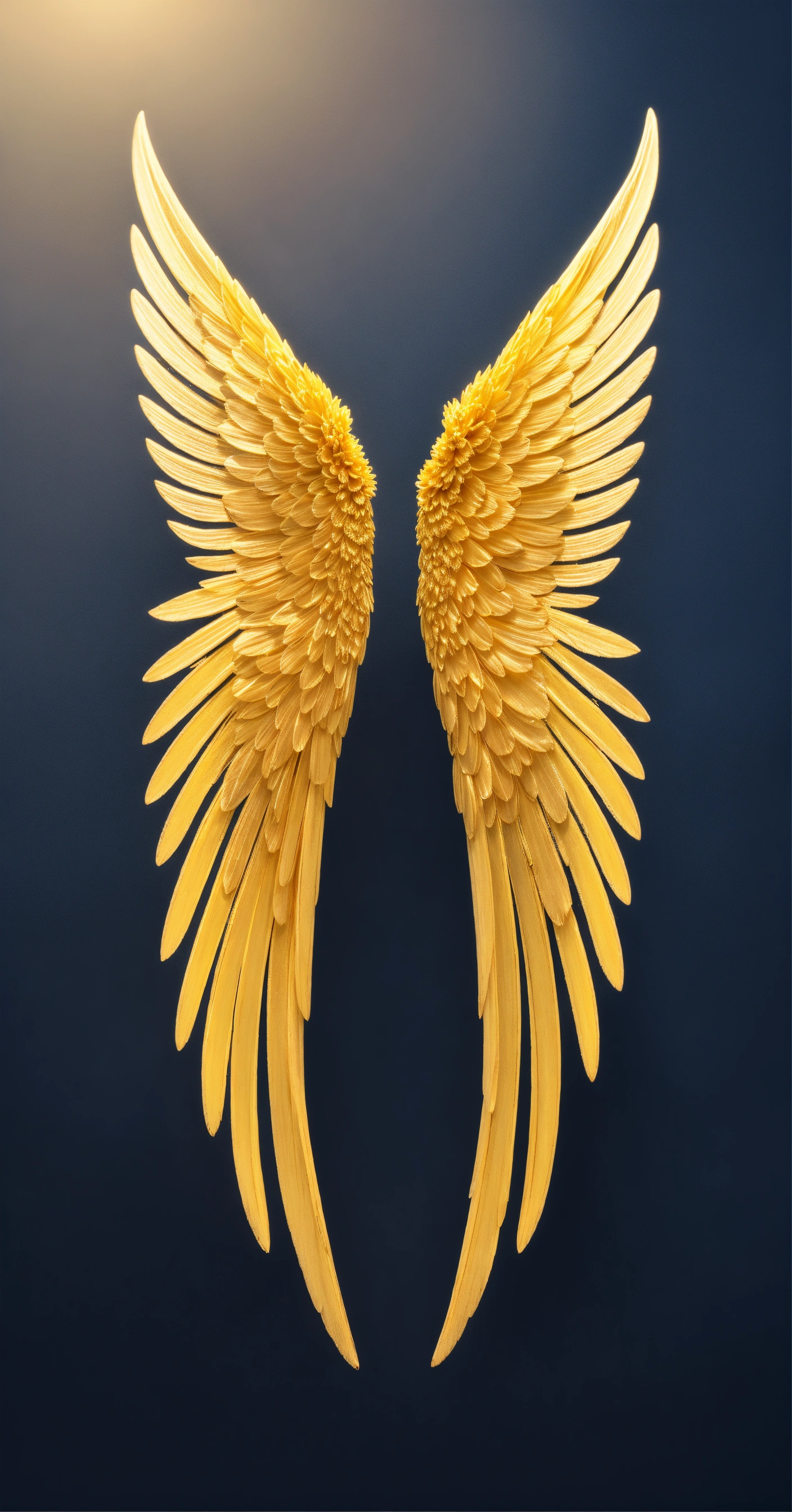Lexica - Beautiful and perfect small angel wings in yellow with white ...