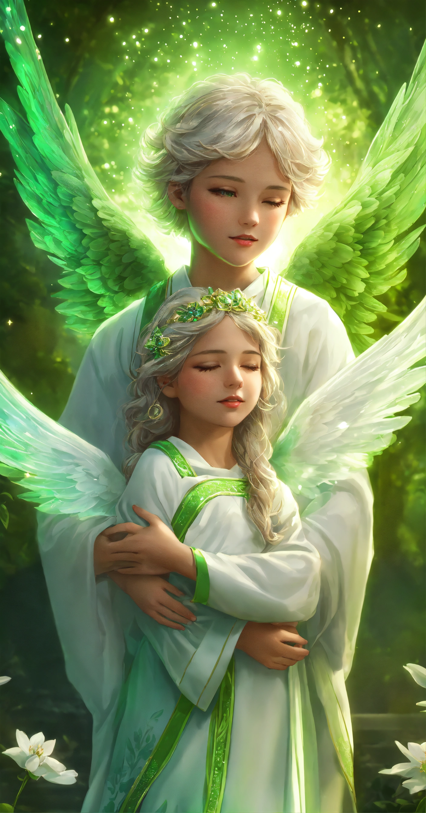 Lexica - 2 Guardian Angels, one is a boy and the other angel is a 7 ...
