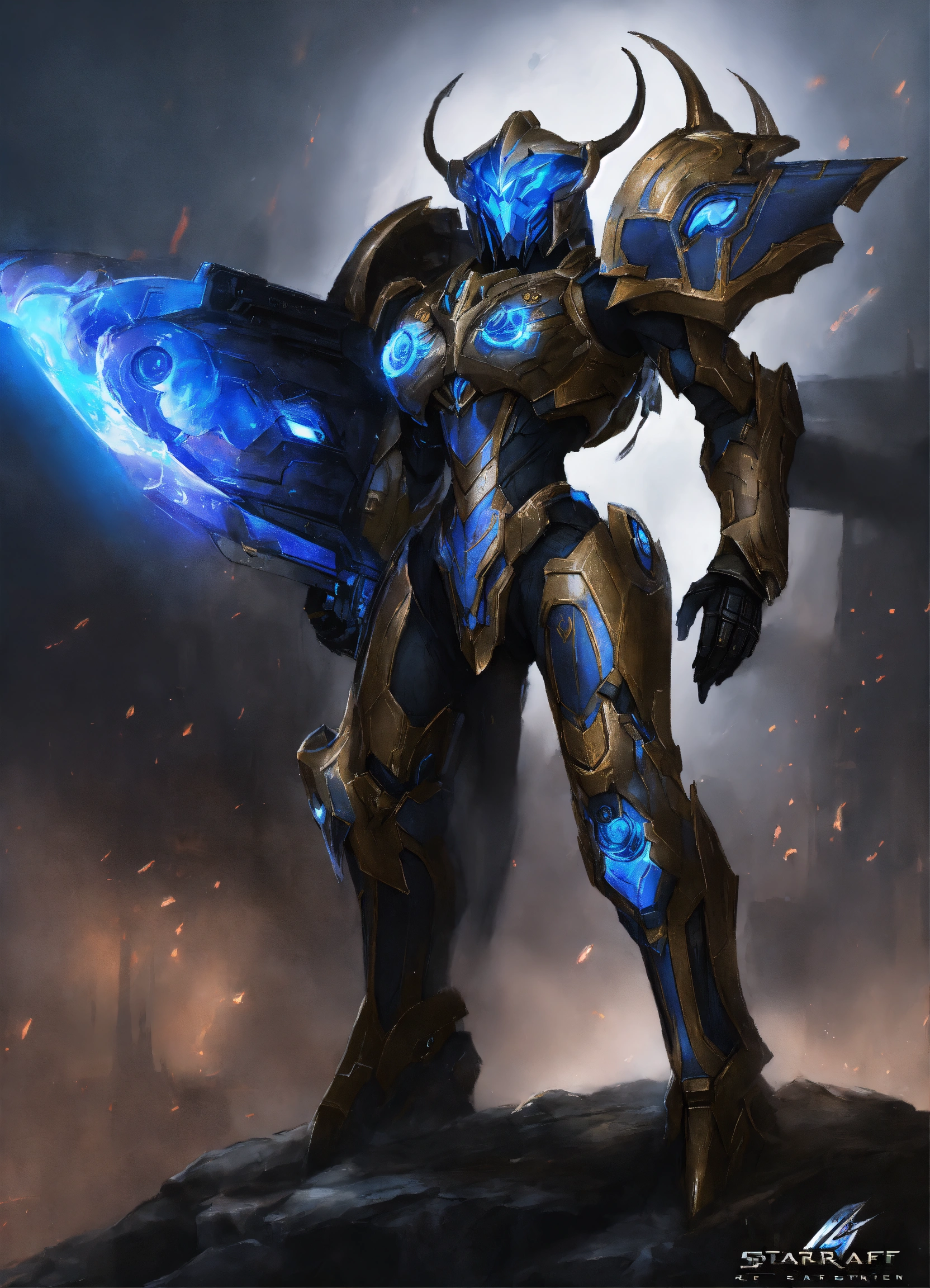 Lexica - Retribution of scyrah dawnguard sentinel, starcraft protoss art