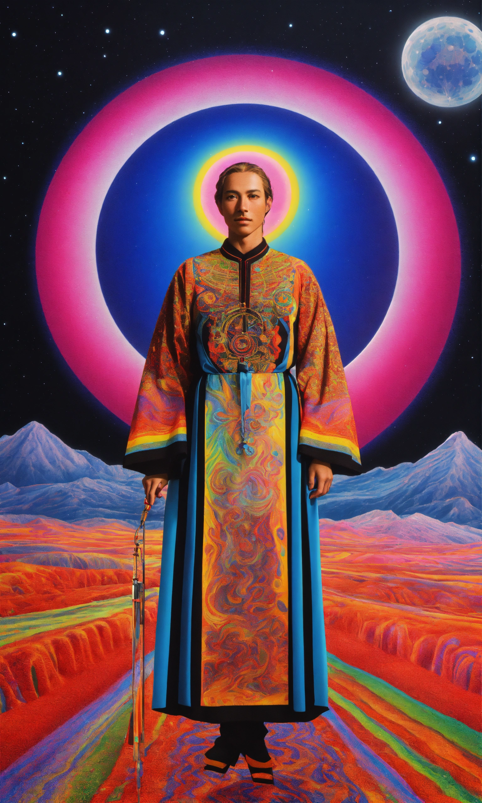 Lexica - Photorealistic 3D portrait of folk costume, of cosmic Alex ...