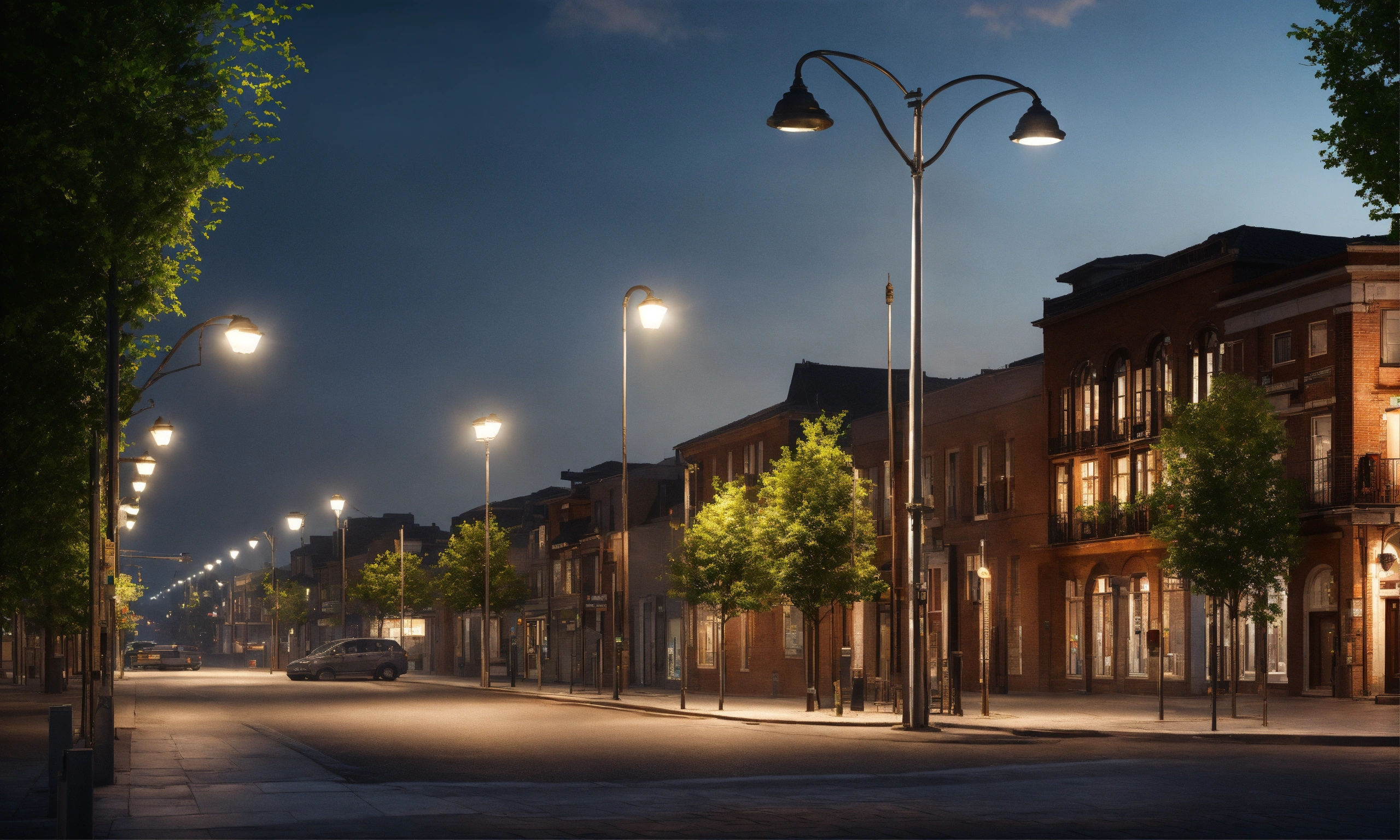 Lexica - Show various types of light poles, including streetlights and ...