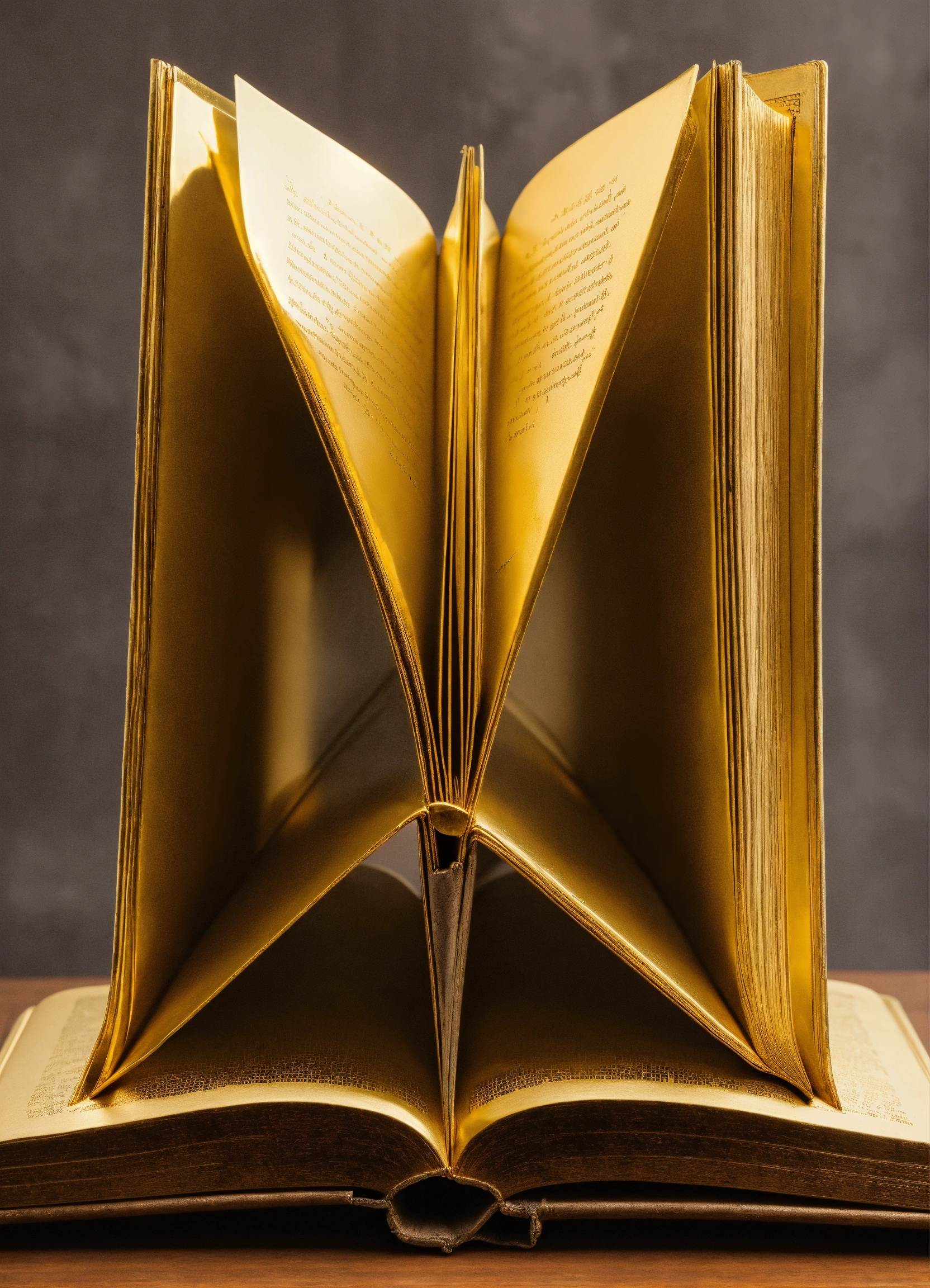 Lexica - Standing golden open book