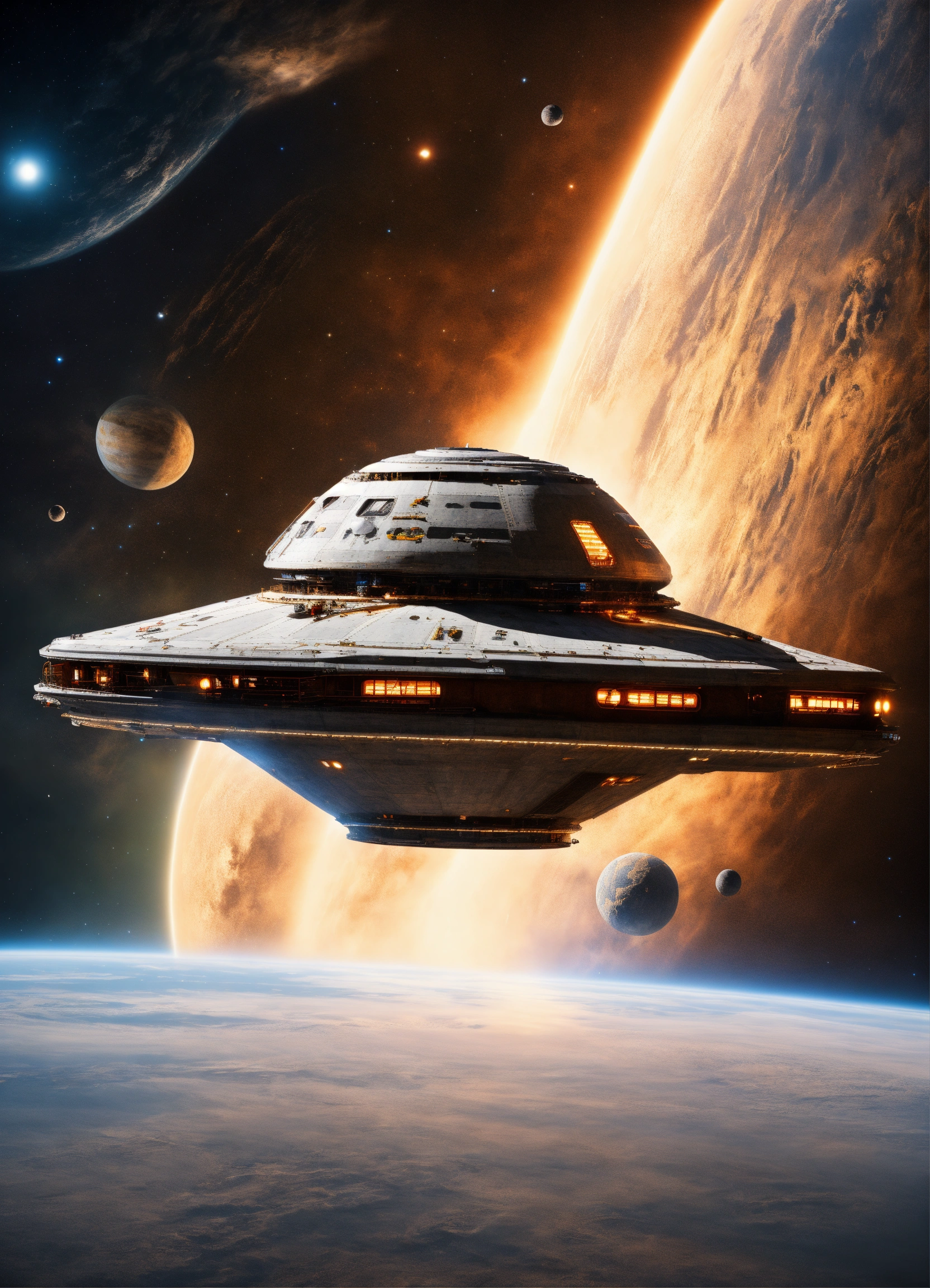 Lexica - Ultra realistic photo of a highly advanced spaceship