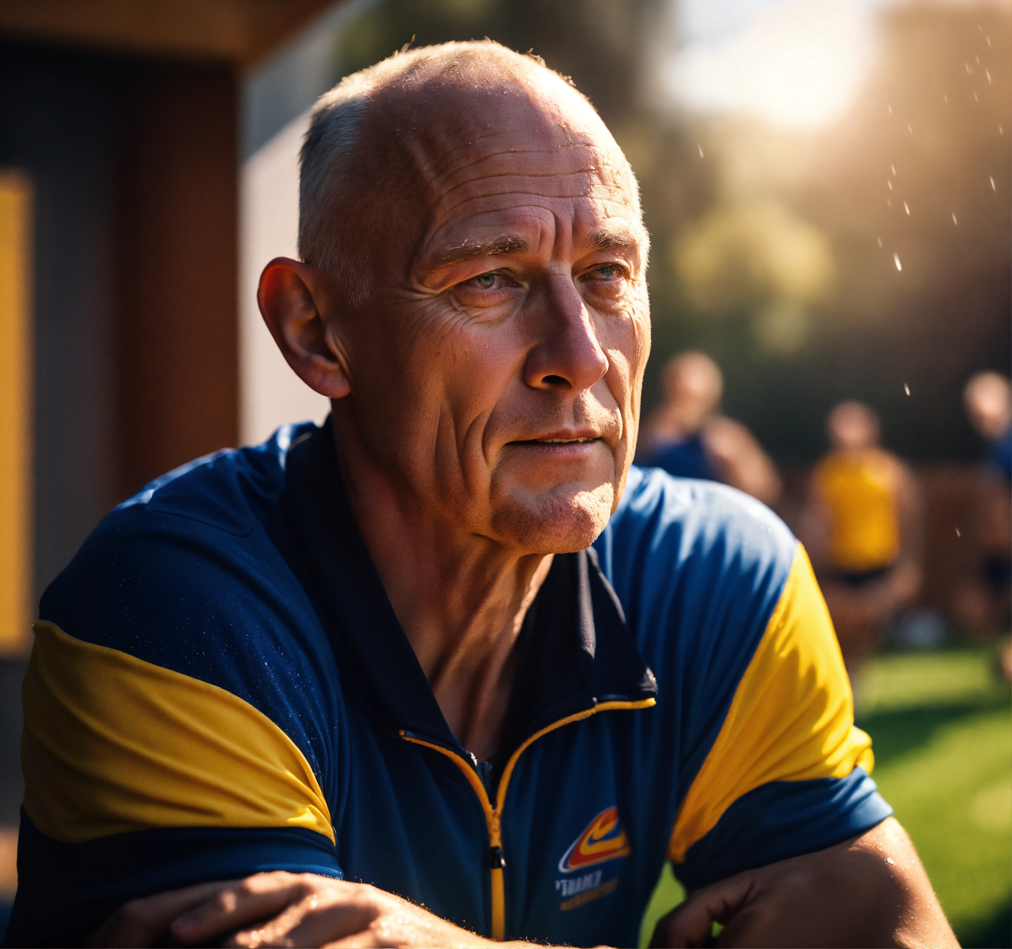 Lexica - 8k HDR photo young portrait of track and field coach "Bill ...