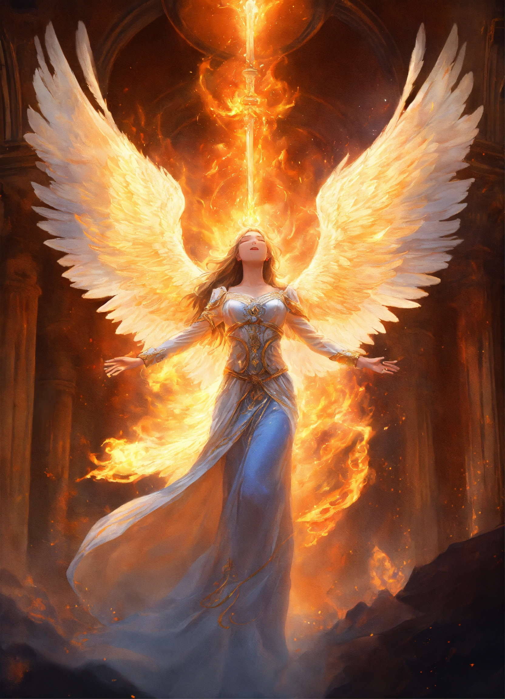 Lexica - Captivating design, spirit woman ascend from body, The spirit ...