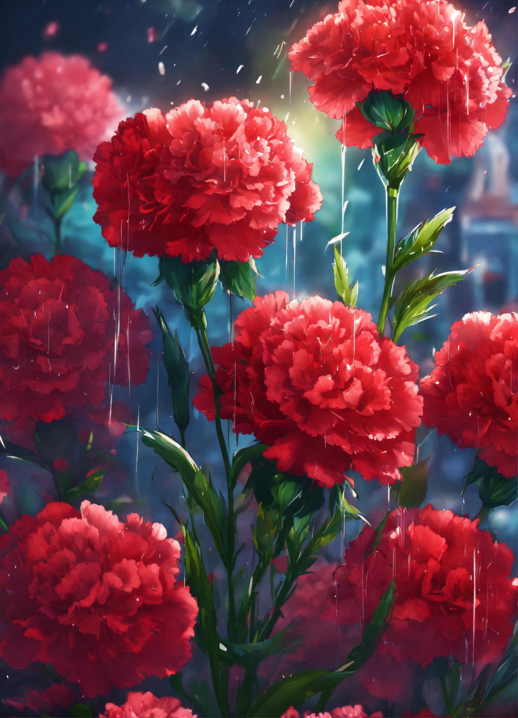 Lexica - Raining diamonds on red carnations, smokey, graffiti art, behance premium, behance hd ...