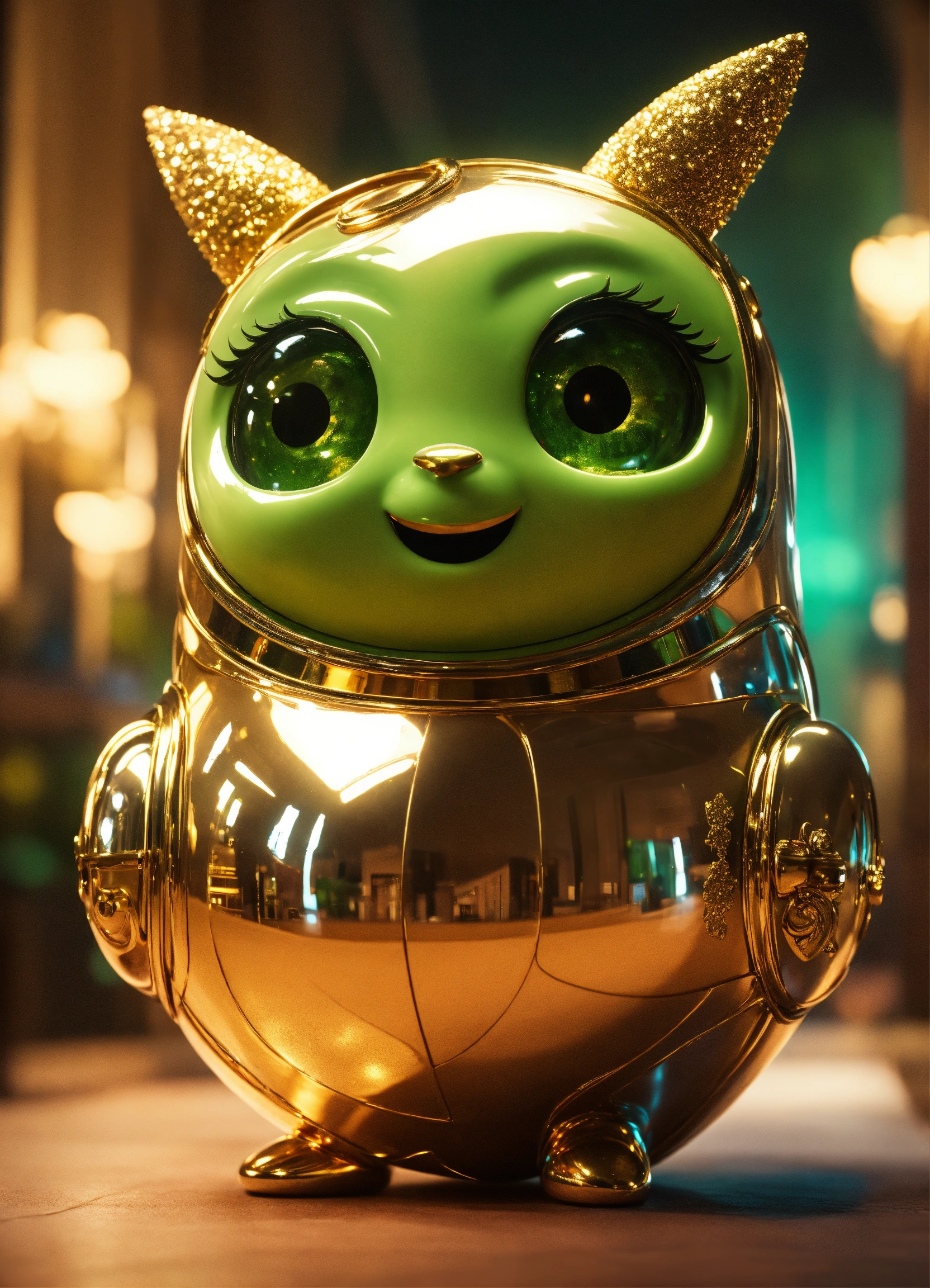 Lexica - Amorphous forms character small architectural form with chrome ...