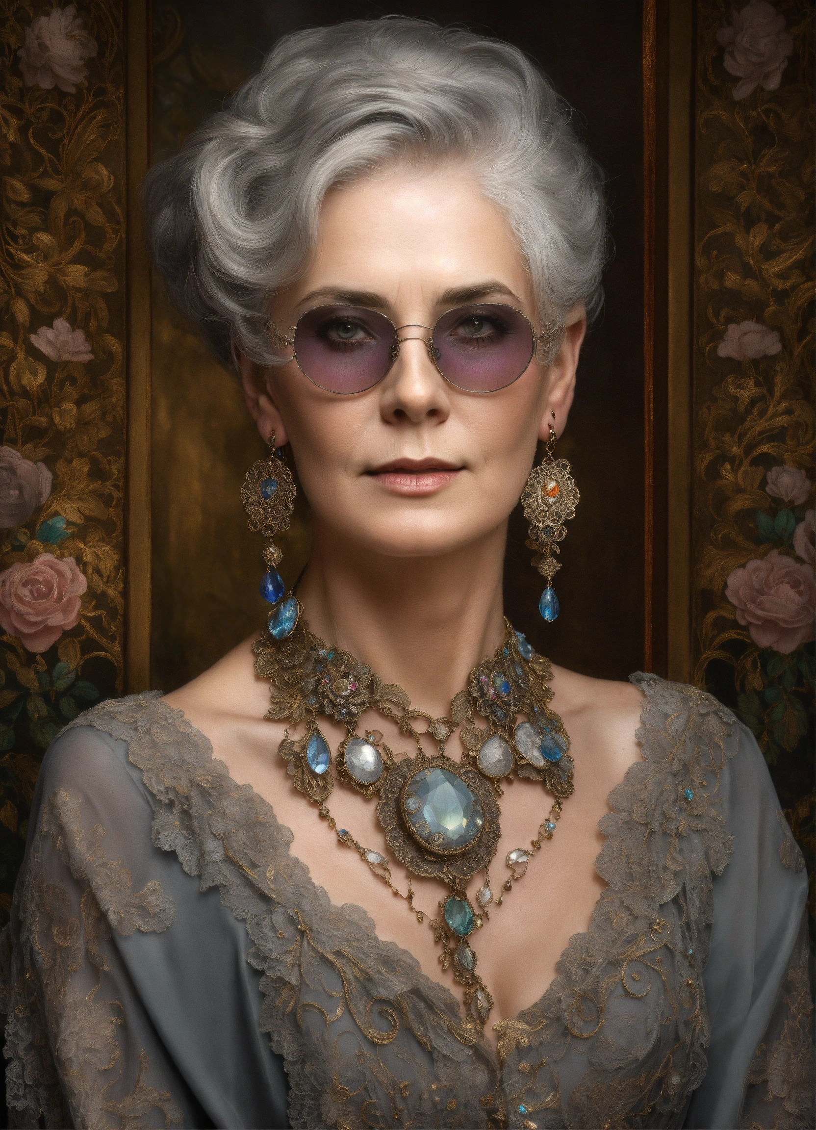 Lexica - A fashion Victorian style elderly gray-haired but very ...