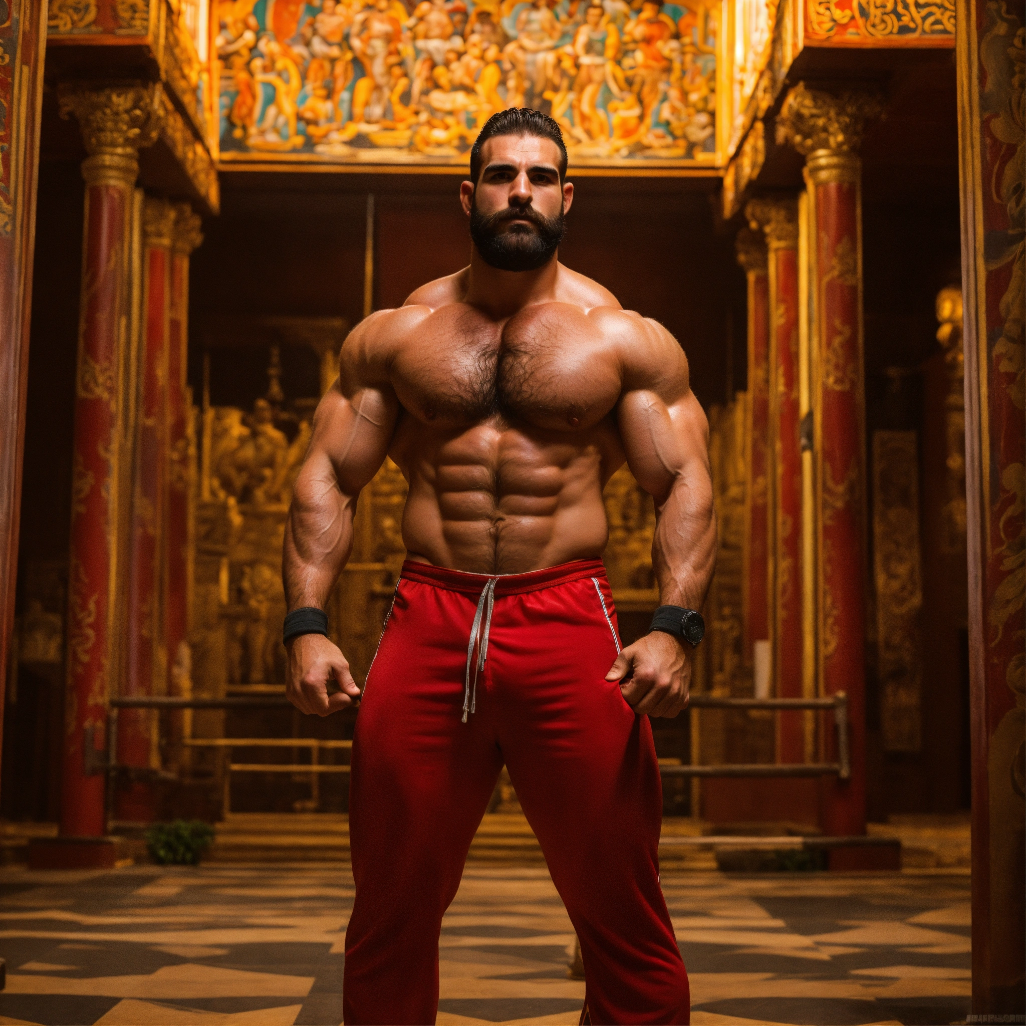 Lexica - 30-year-old hairy Spanish man with big muscles, big ...